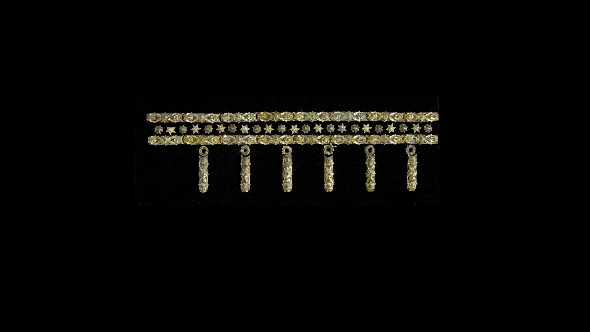 A set of exceptional Samanid silver-gilt and niello horse trappings ...