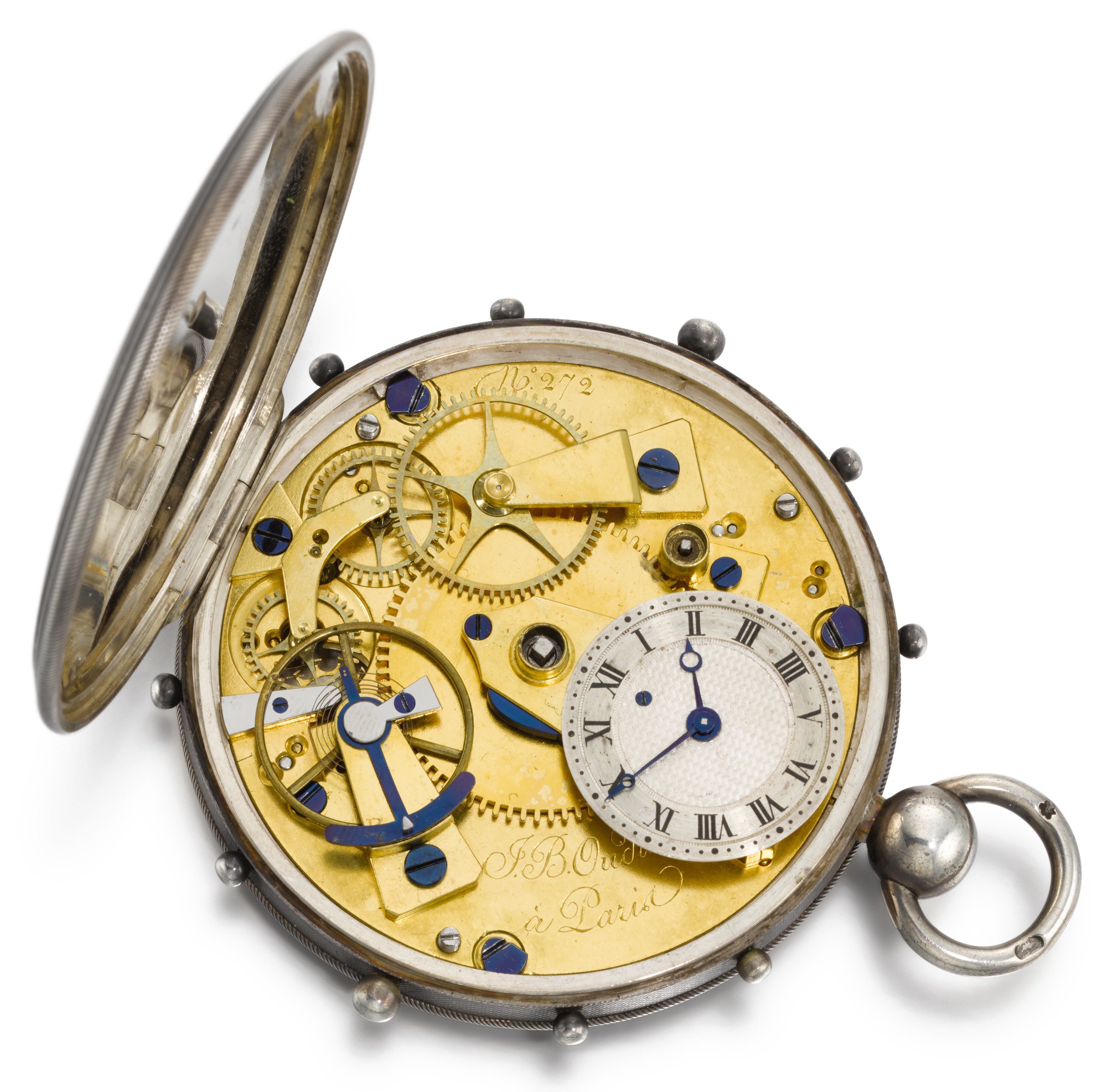 OUDIN, ÉLÈVE DE BREGUET [Oudin，寶璣學徒] | A RARE SILVER MONTRE À TACT ...