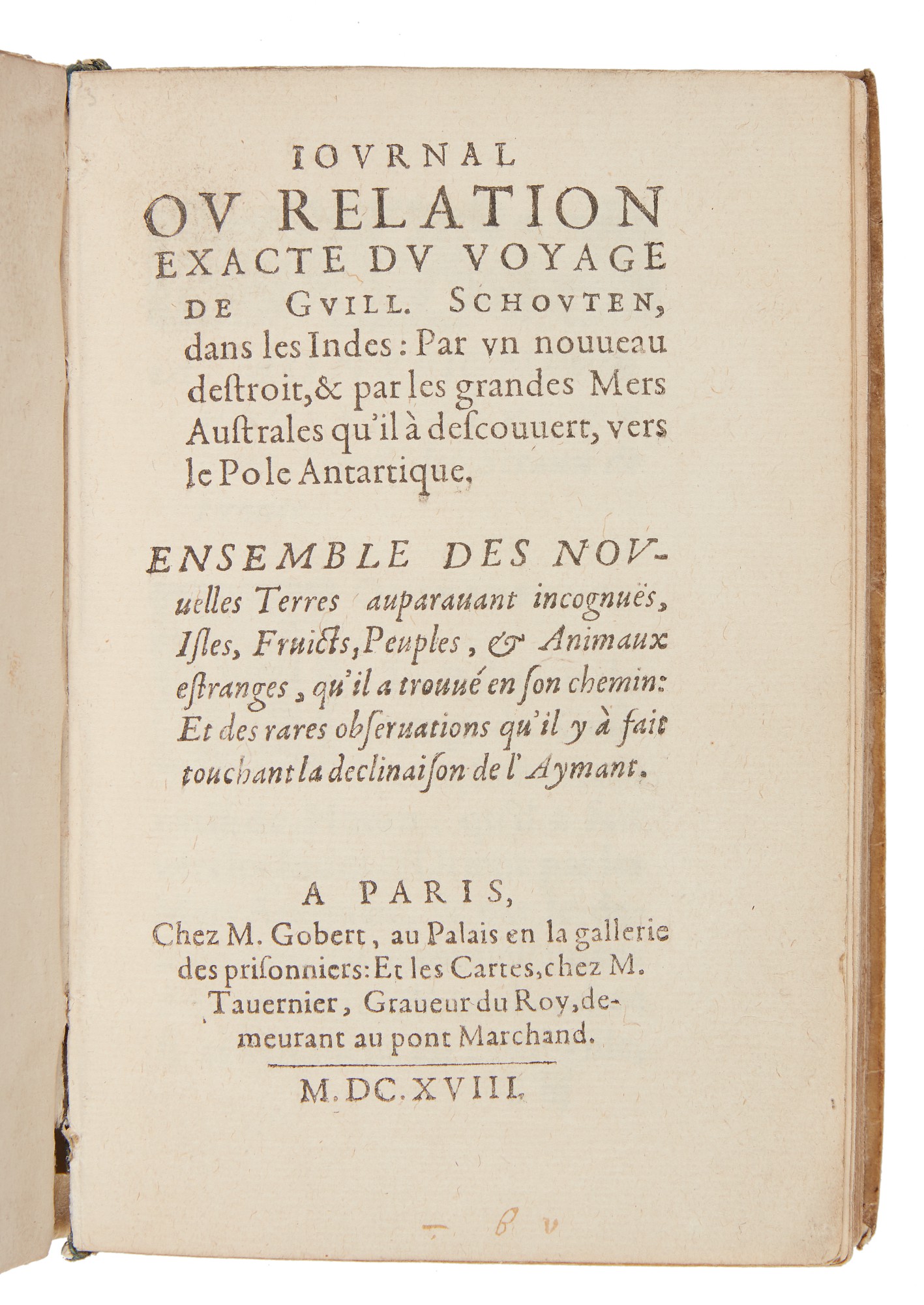 (Locke, John) | John Locke's copy of the French edition of Schouten's ...