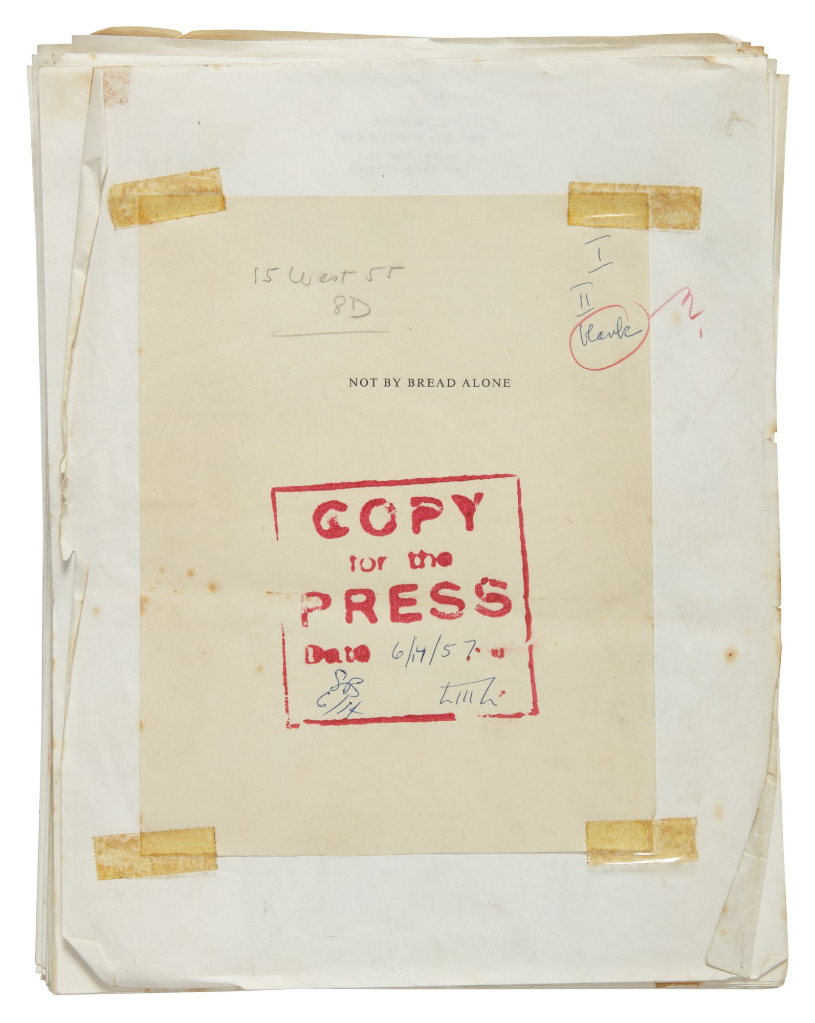 Dudintsev, Vladimir | A publisher's working copy and a galley proof ...