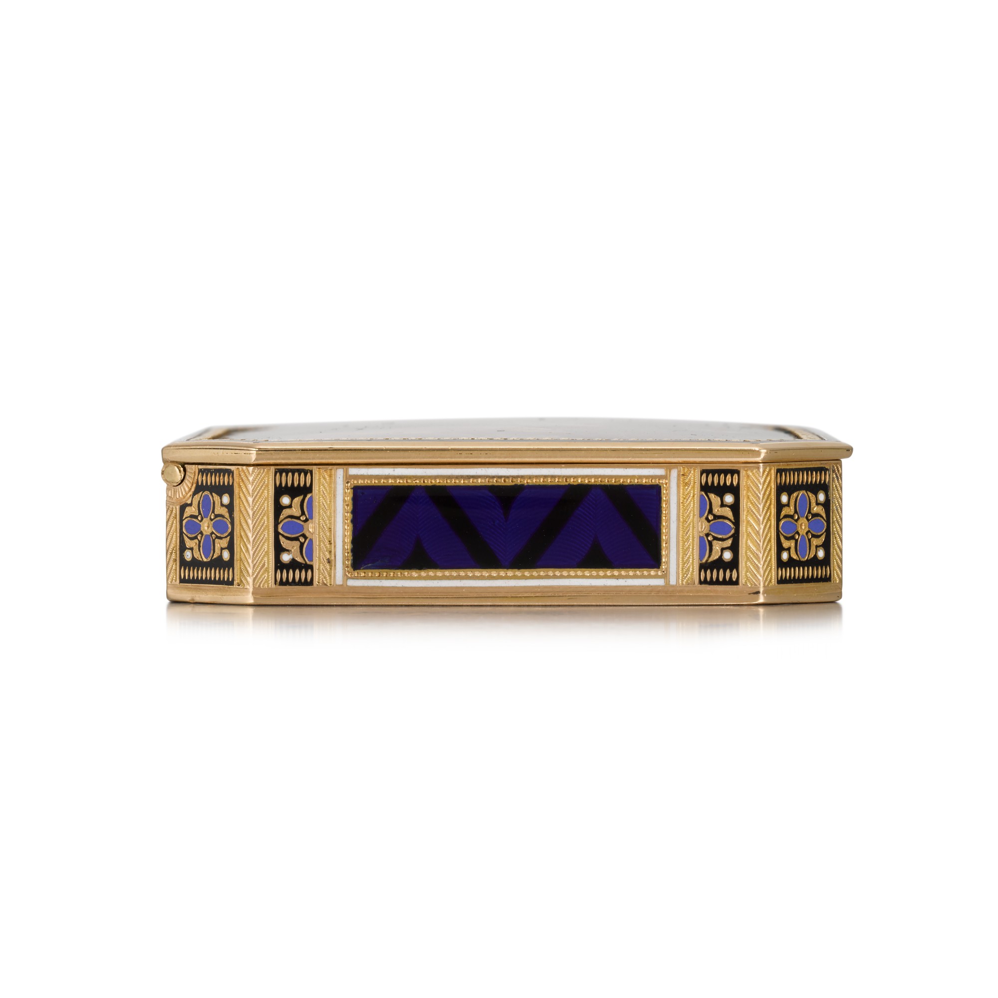 A gold and enamel 'history painting' snuff box, Guidon, Gide & Blondet ...