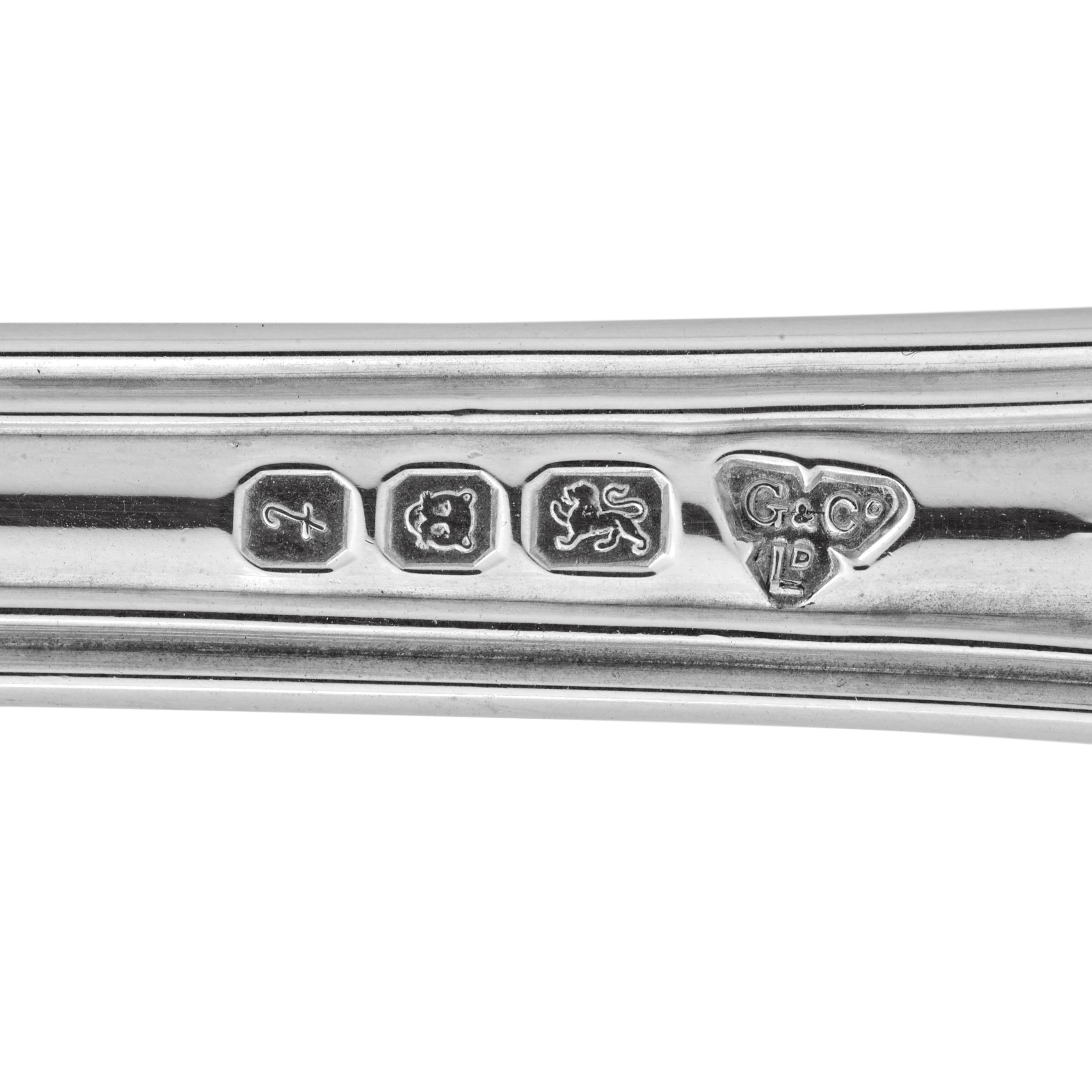 A Queen's pattern silver flatware service, Garrards & Co. Ltd., London ...