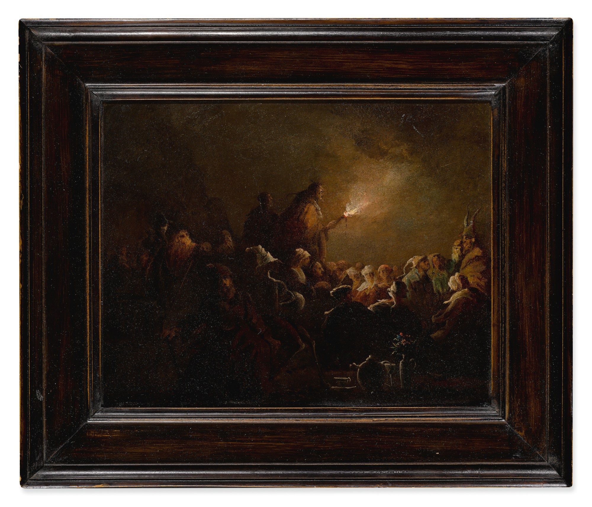A nighttime scene with witchcraft, lit by torchlight | Master Paintings ...