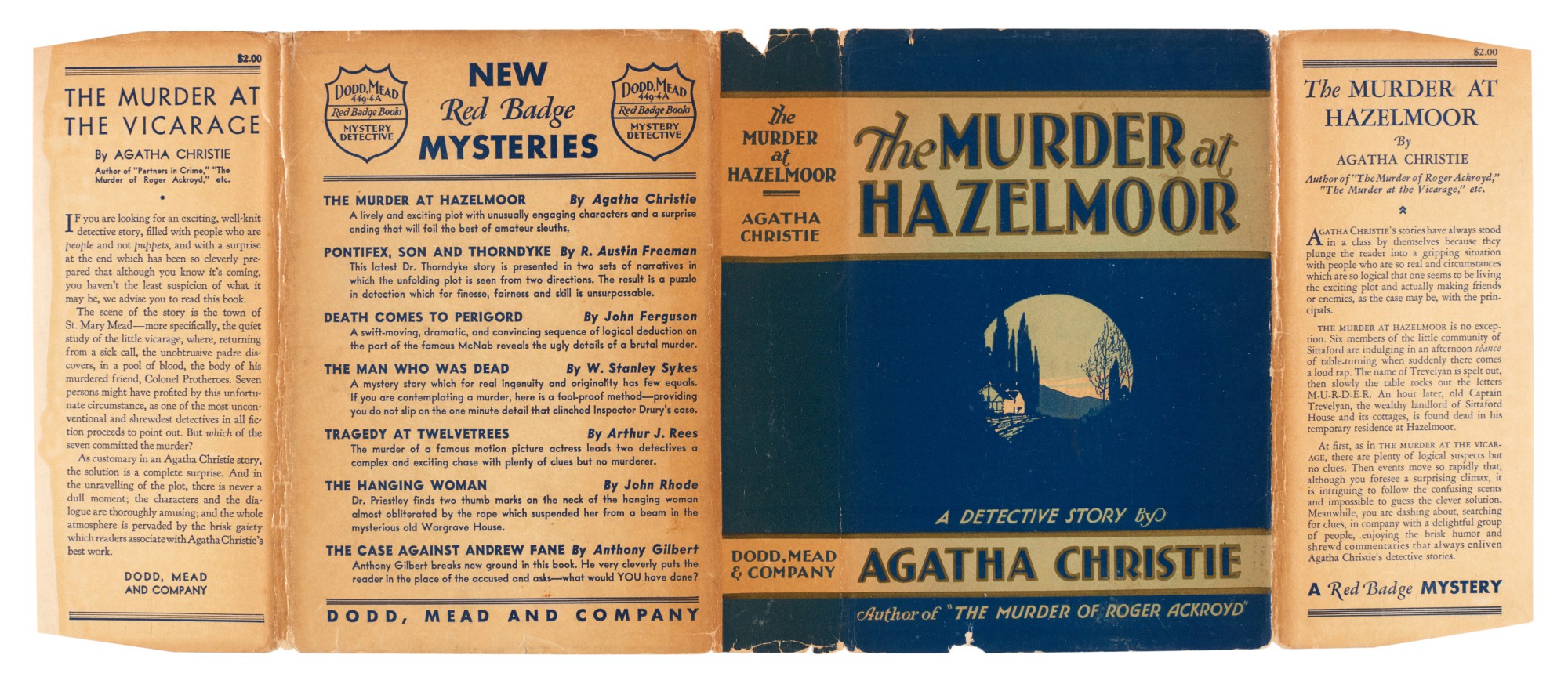 Agatha Christie | The Murder at Hazelmoor, 1931 | Detective Fiction ...
