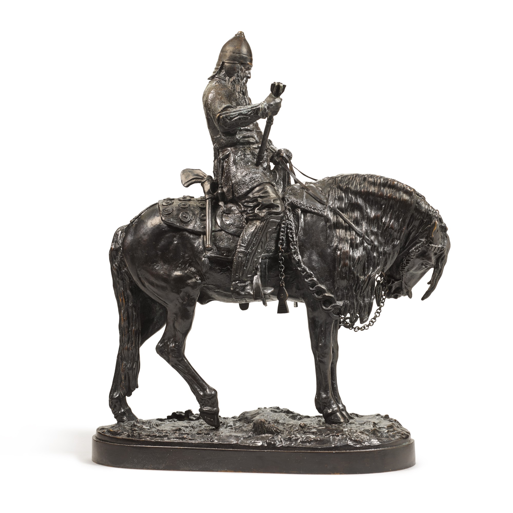 Voyevoda (Boyarin Morozov): a bronze figural sculpture, after a model ...