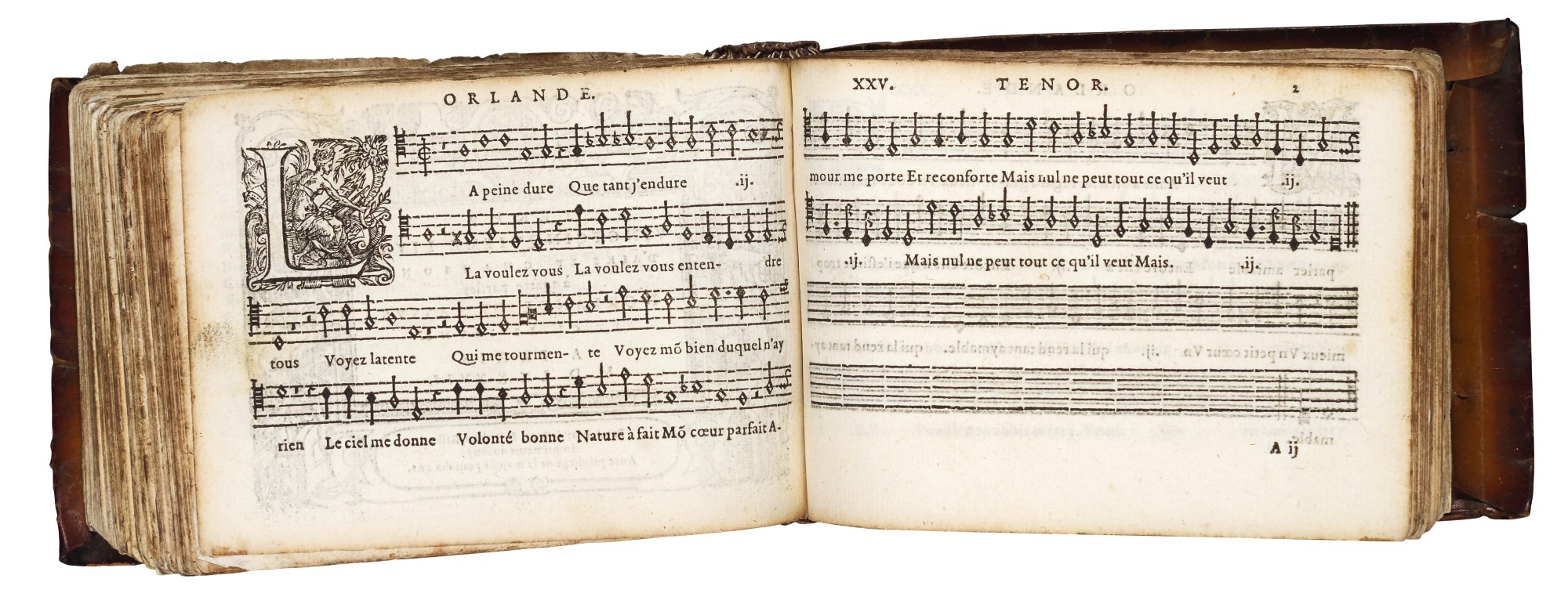 O. de Lassus and others. Sixteenth-century volume of tenor parts for ...
