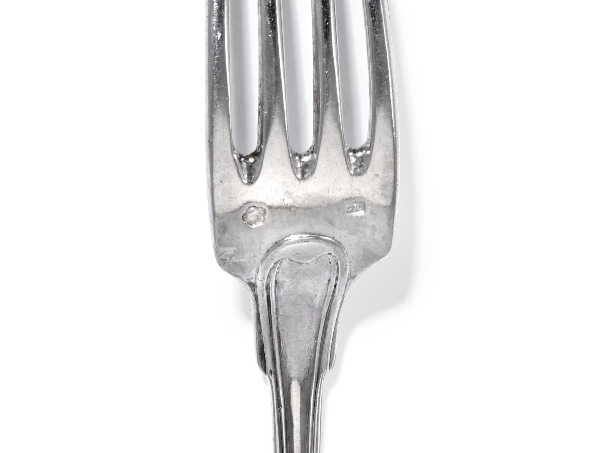 An Austro-Hungarian canteen of Fiddle-Thread pattern table silver, J.C ...