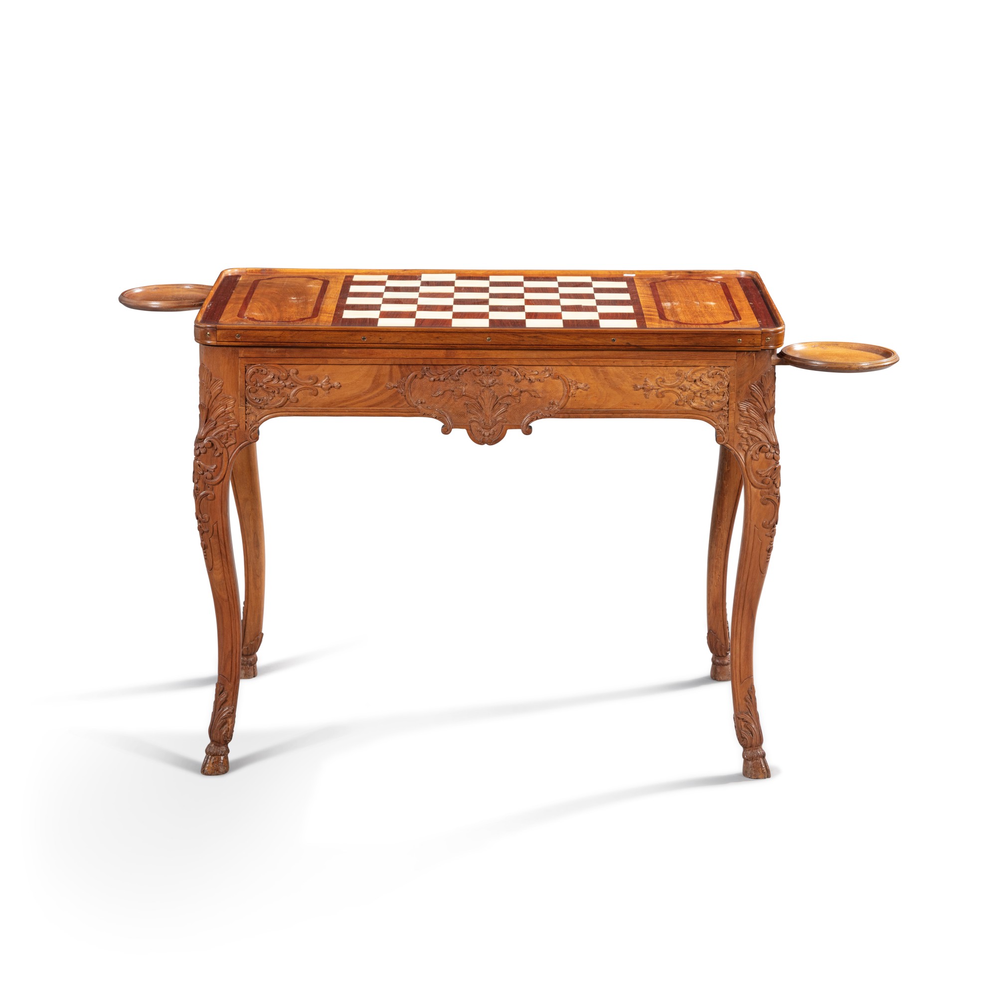 An ivory inlaid, amaranth and walnut tric-trac table, Louis XV, circa 1730 | Table tric trac en ...