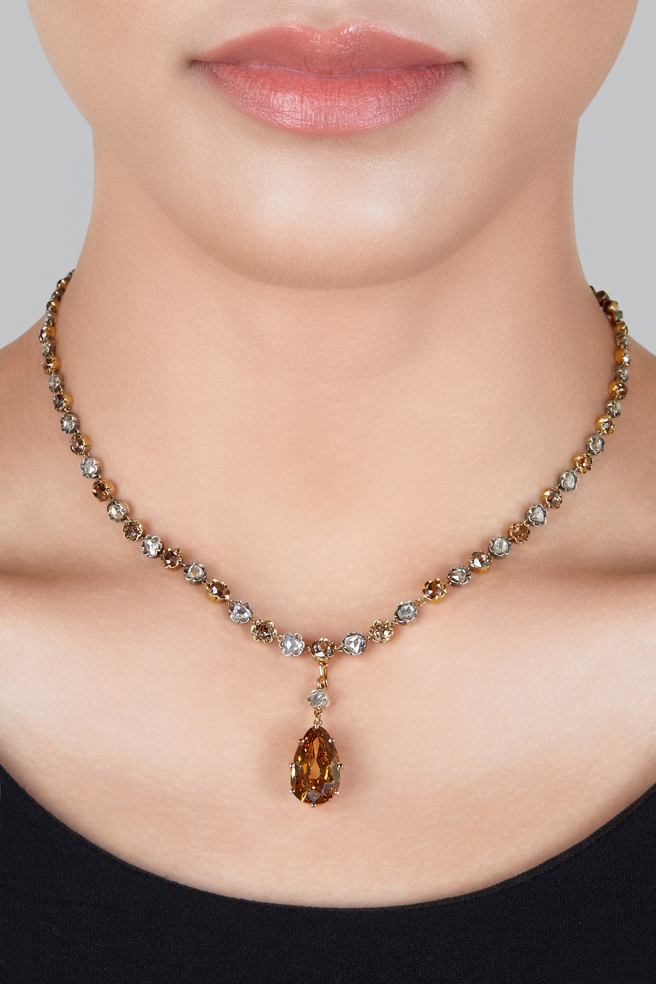 Fancy Deep Brown-Yellow Diamond, Colored Diamond and Diamond Pendant ...