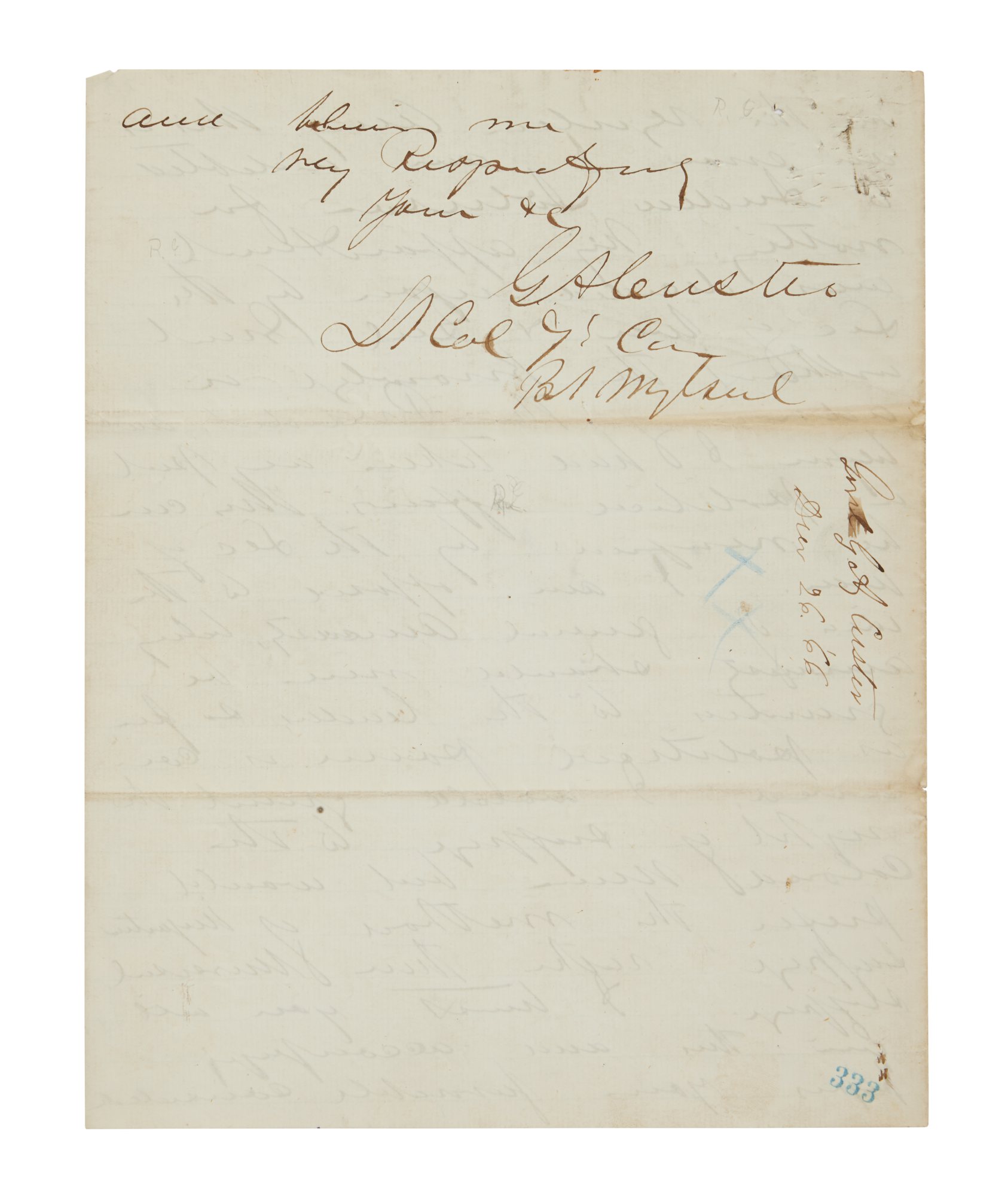 Custer, George Armstrong | Custer attacks Andrew Johnson and advocates ...