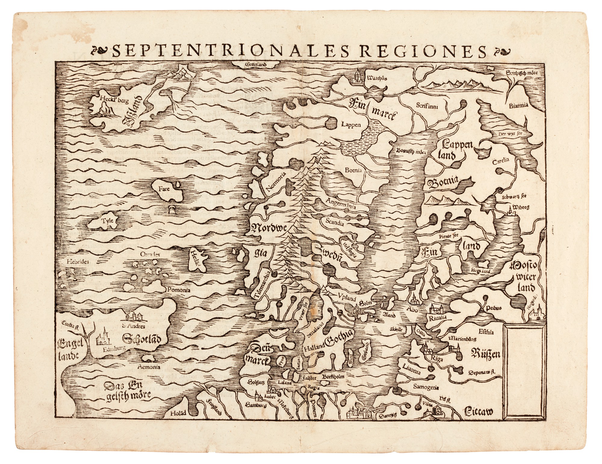 Münster. Septentrionales regiones. [1572] | Travel, Atlases, Maps and Natural History | 2020 ...