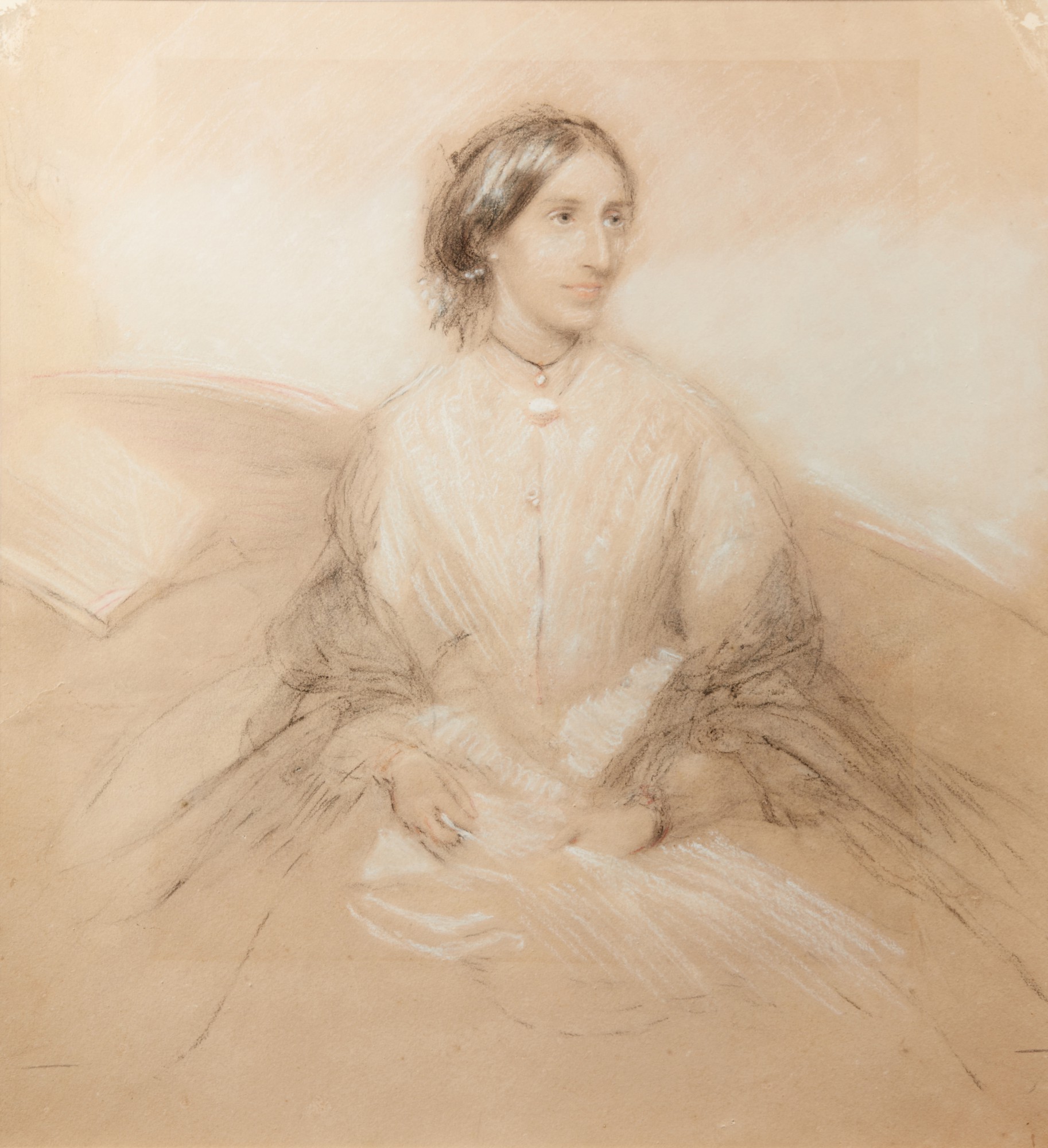 George Barker, attrib. | Portrait believed to be of George Eliot, [1845 ...