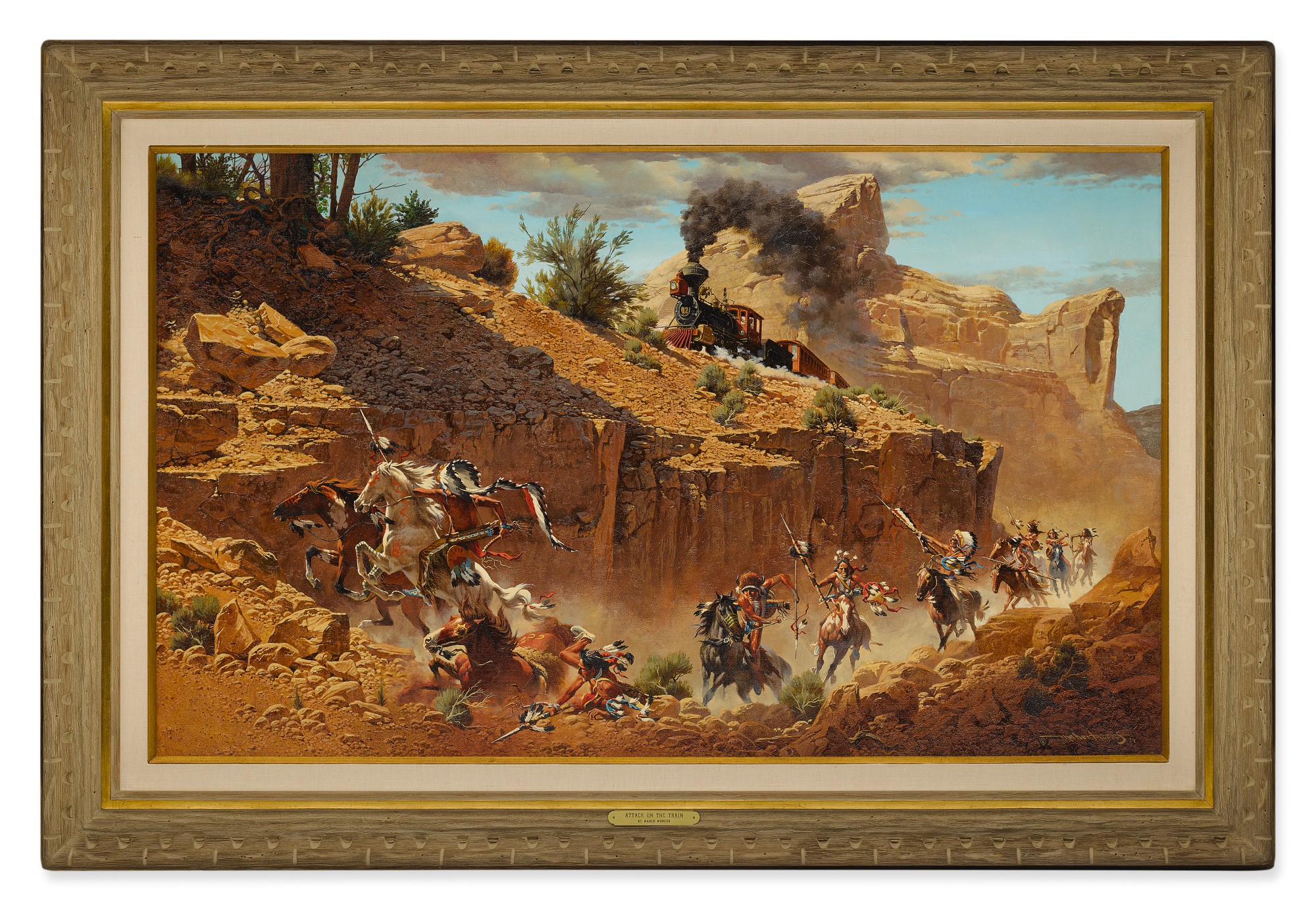 MAHER MORCOS | ATTACK ON THE TRAIN | American Art Online | American ...