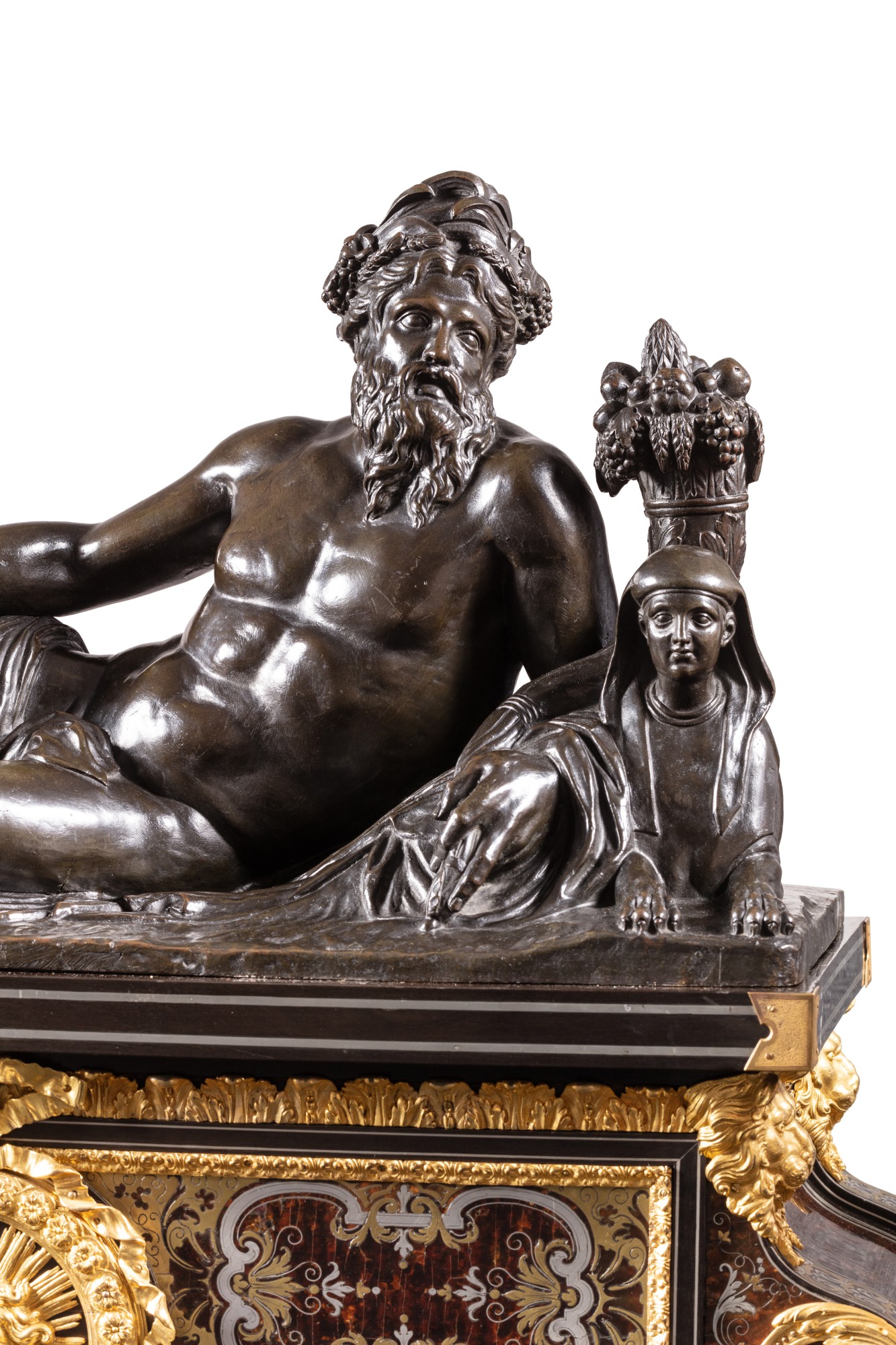 A pair of French bronzes of The River God Tiber and The River God Nile ...