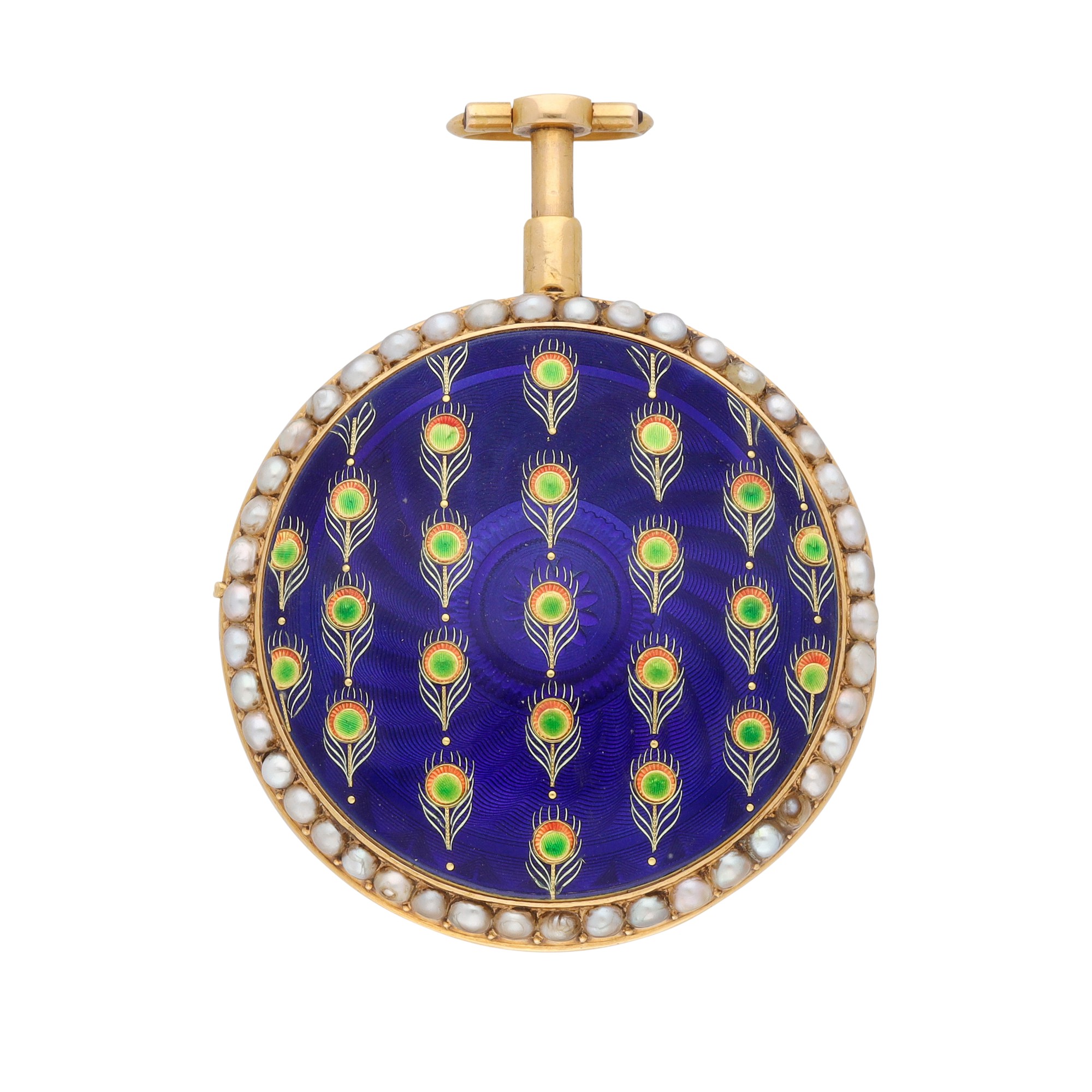 No. 498 A gold, enamel and pearl-set watch quarter repeating à toc ...