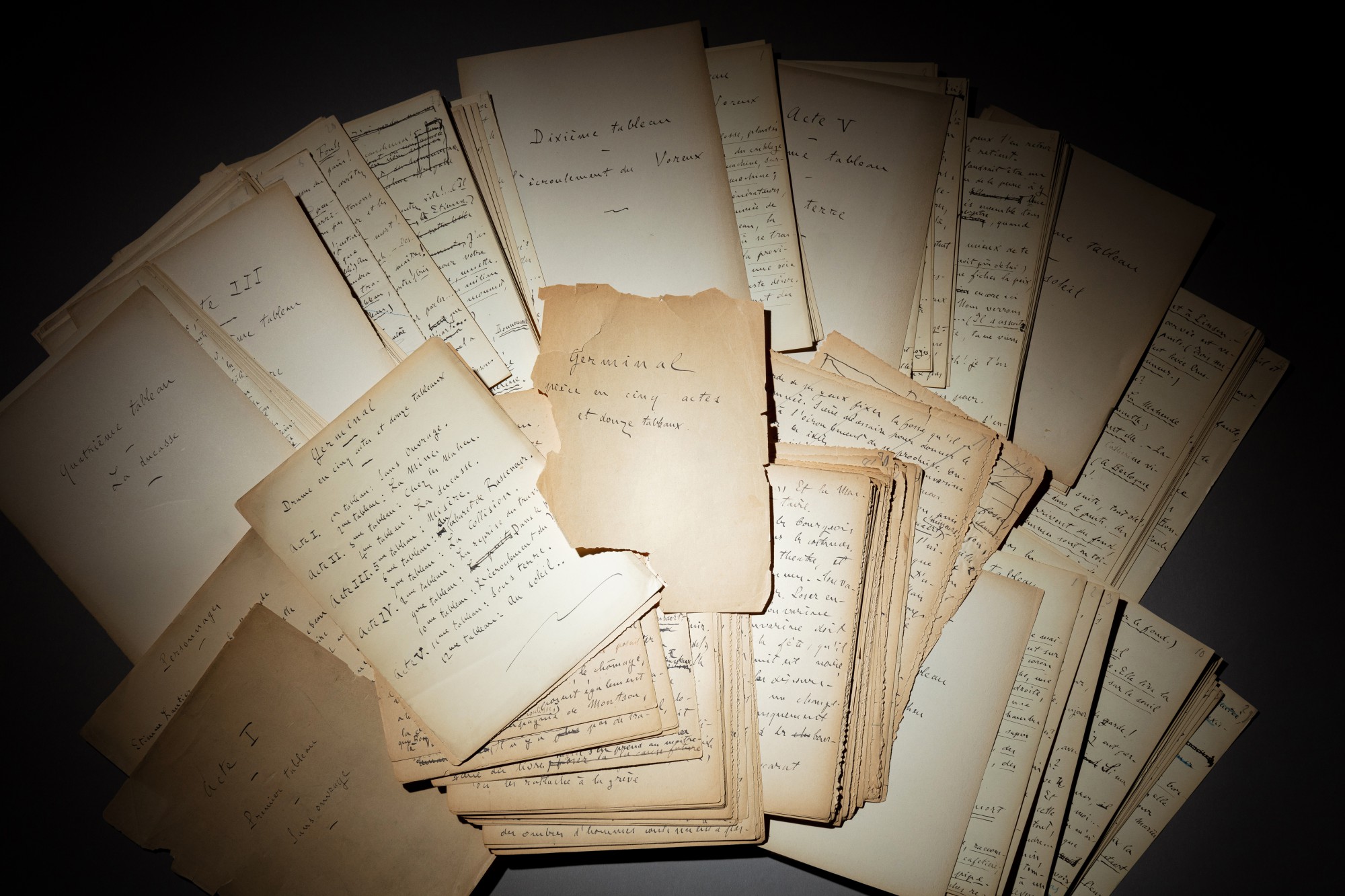 Germinal [1885]. Manuscrit autographe de l'adaptation théâtrale. Le ...