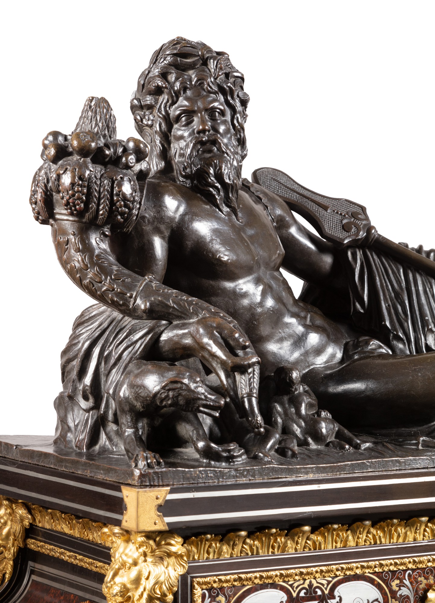 A pair of French bronzes of The River God Tiber and The River God Nile ...