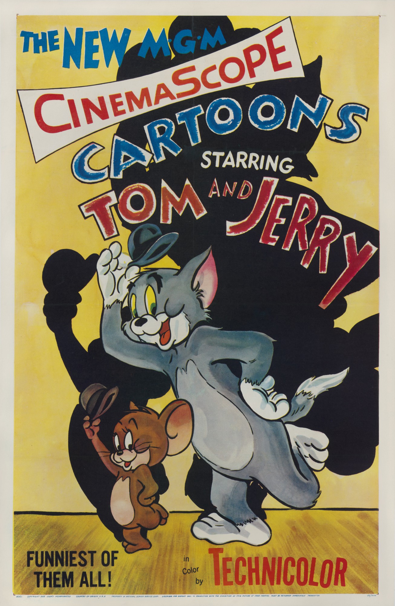 Tom and Jerry (1955) Poster, US, Stock poster | Original Film Posters ...