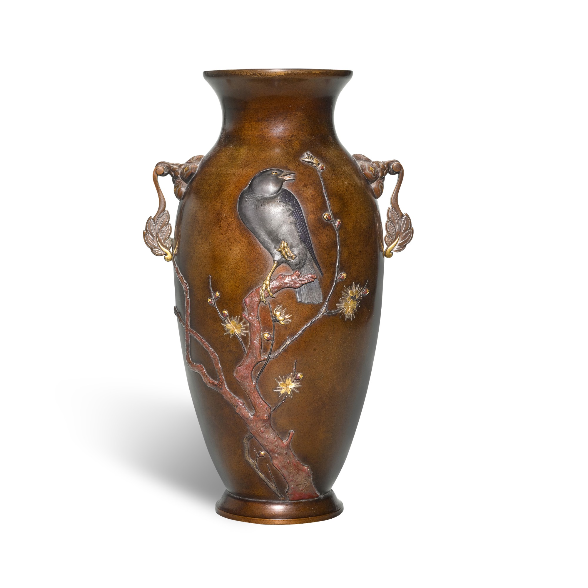 A BRONZE VASE, SIGNED KIRYU KOSHU KAISHA SEI (MADE BY THE FIRST ...