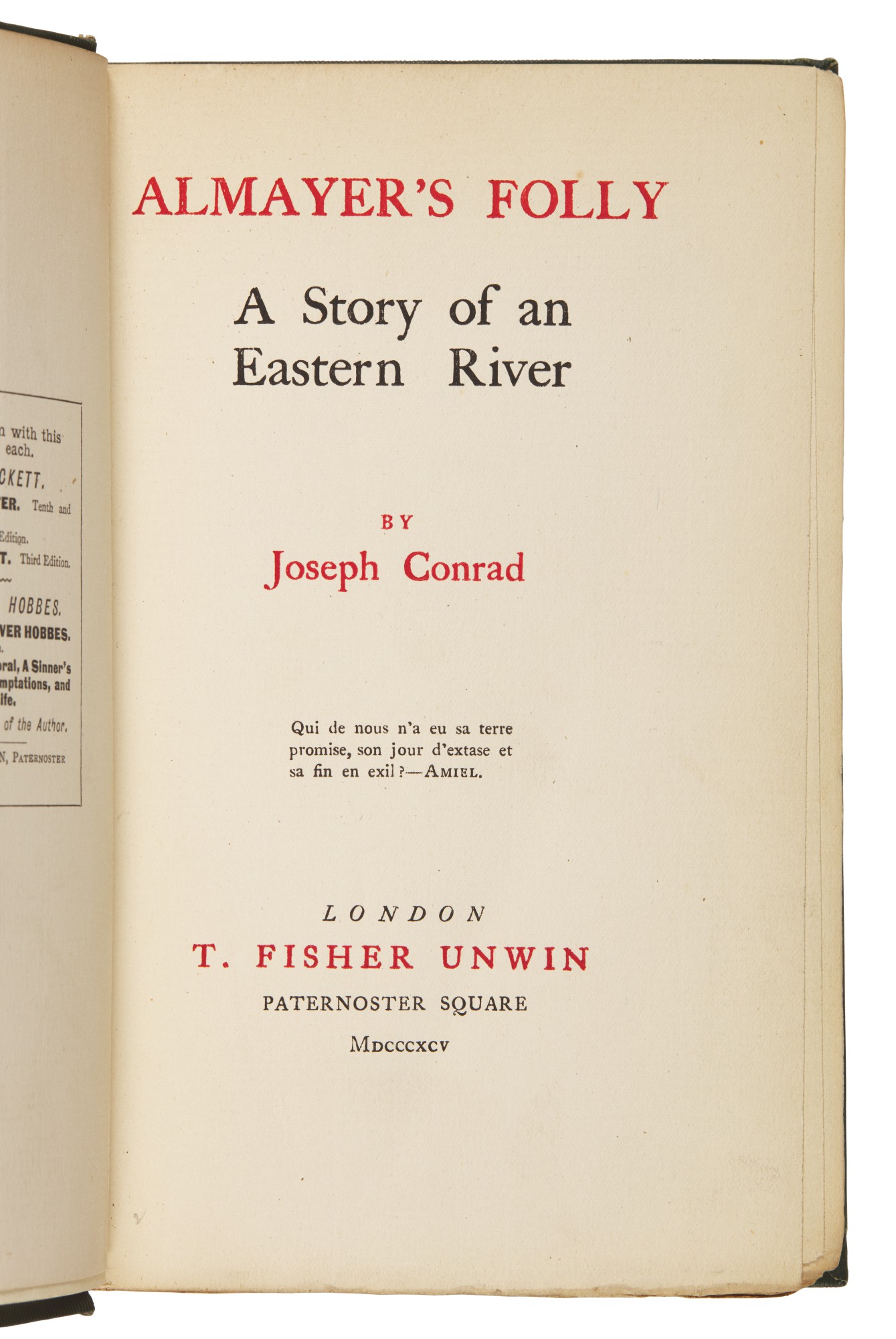 Almayers Folly Joseph Conrad