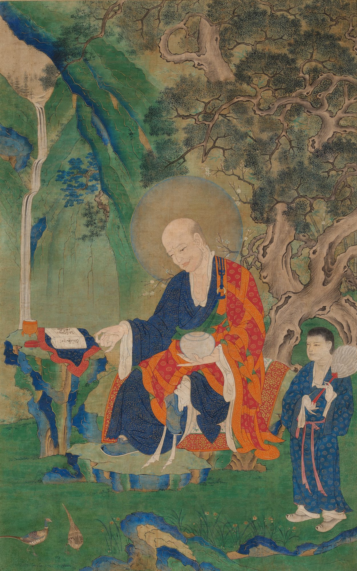 A painting of Pindola Bharadvaja, Tibet or China, 15th century | Indian ...