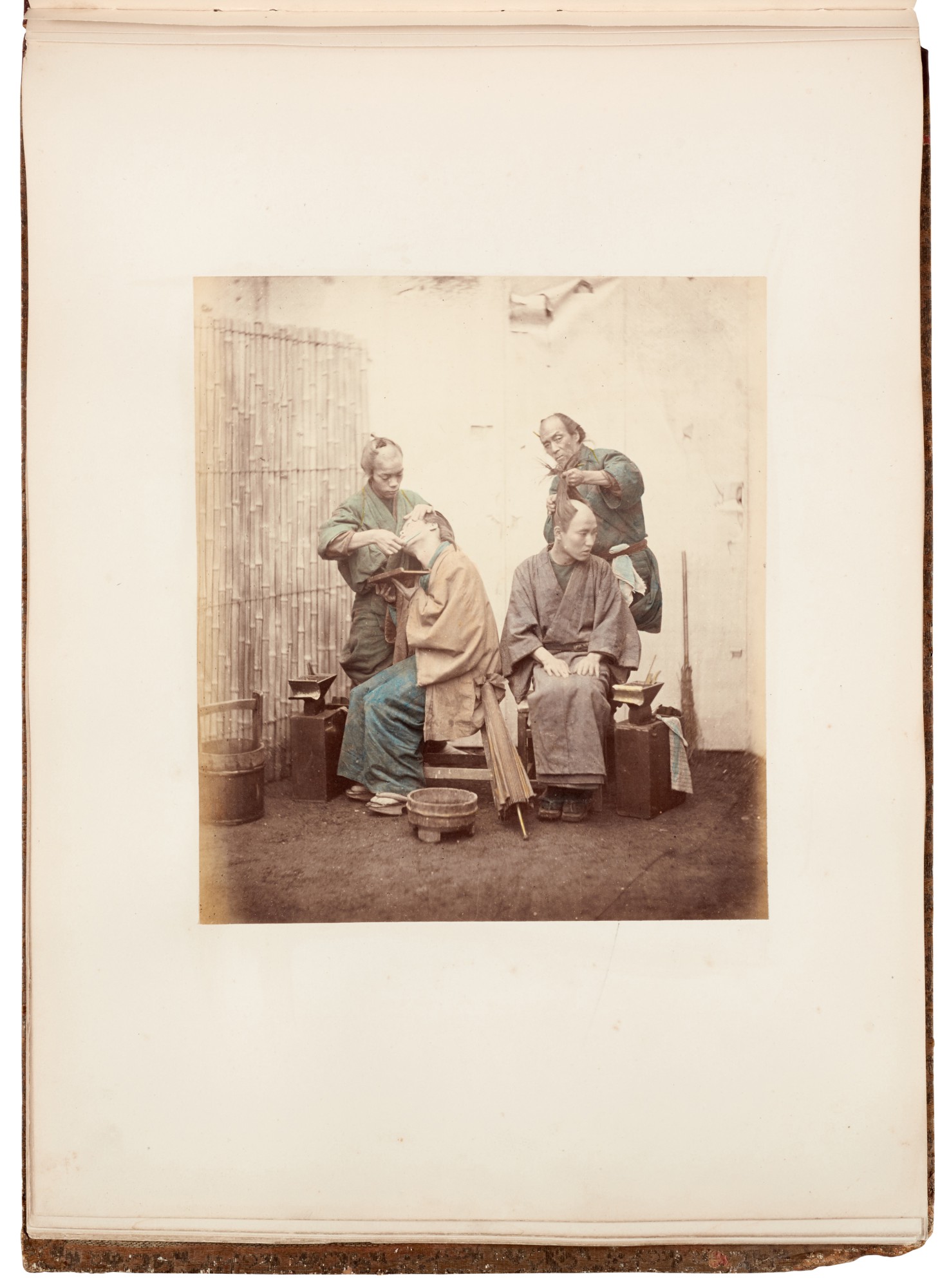 Japan—Felice Beato | Album of 50 photographs of Japanese portraits and ...