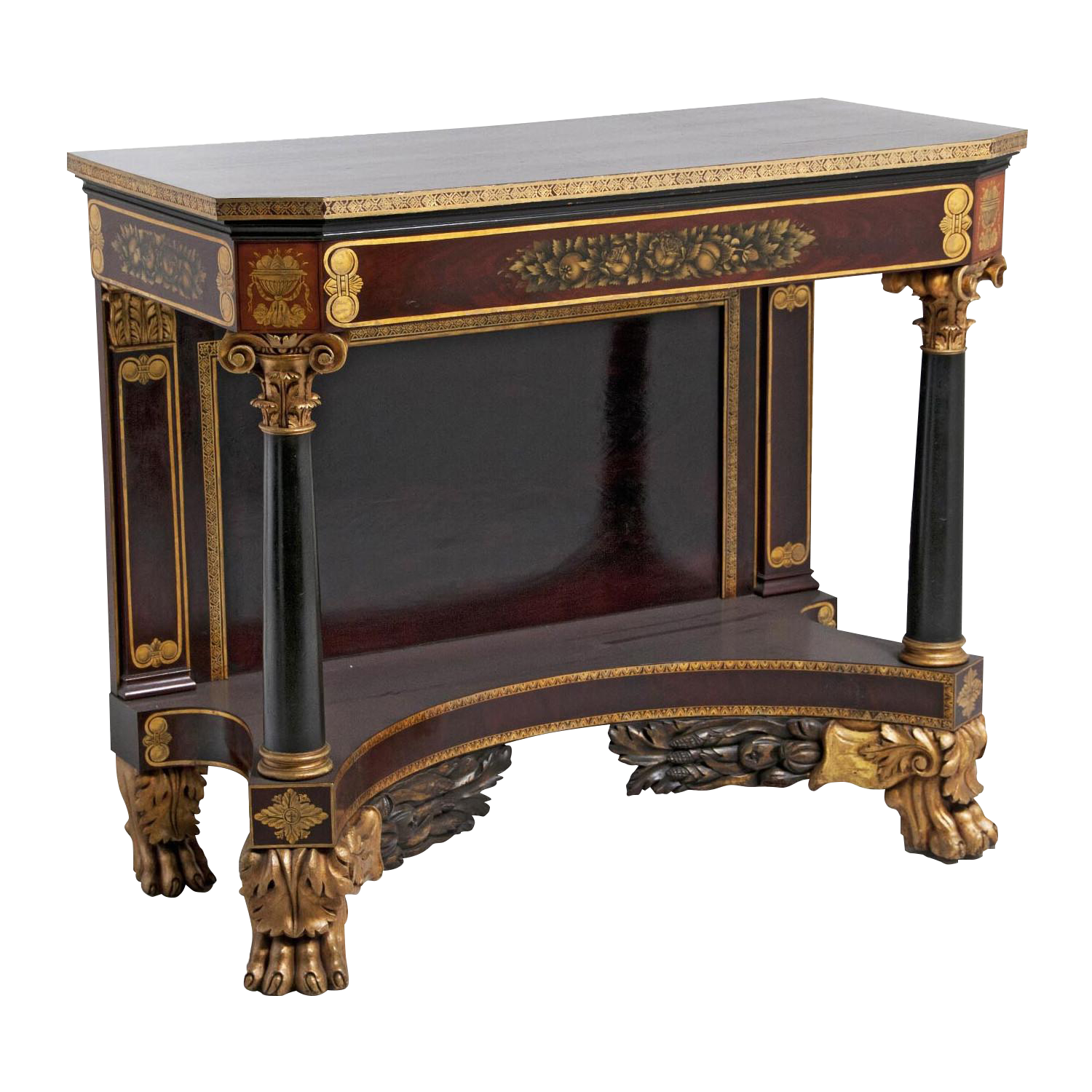 Antique American Federal Mahogany Console Table Available For Immediate ...