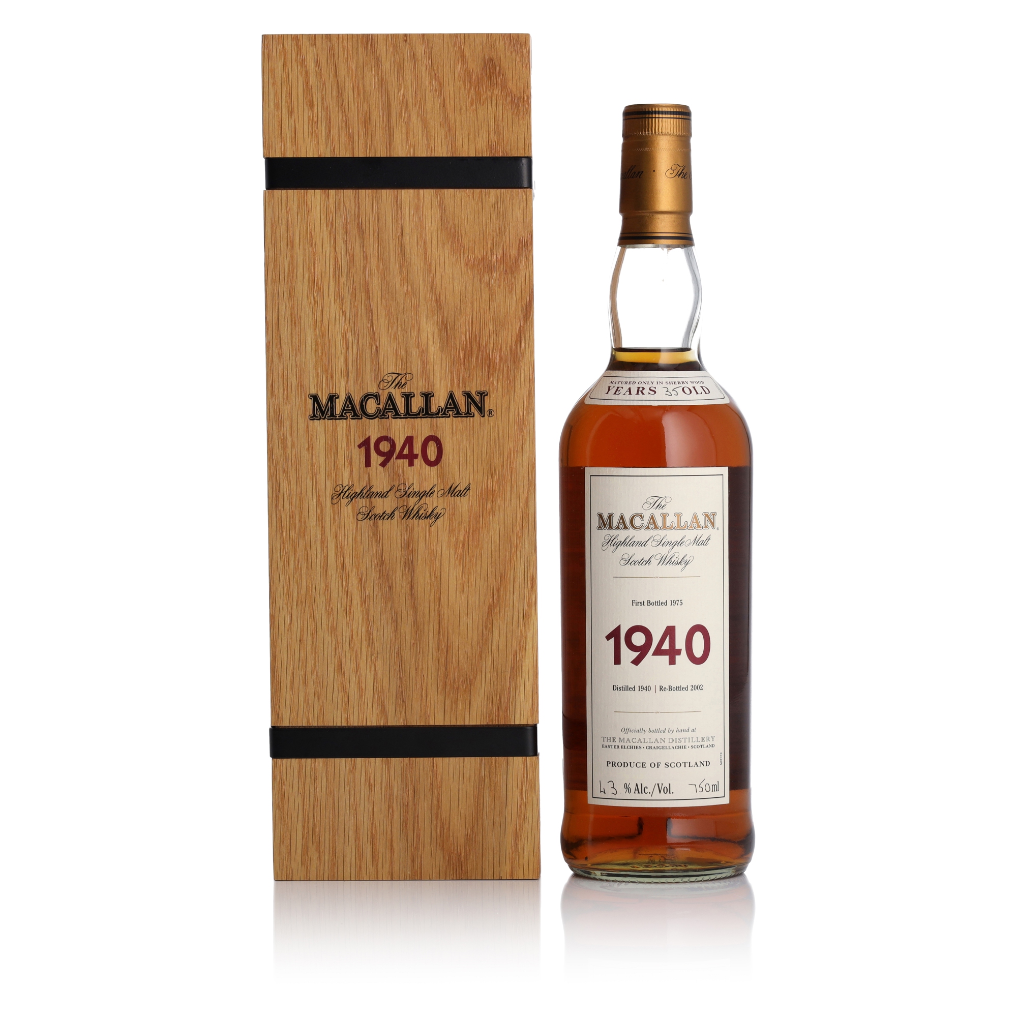 The Macallan Fine & Rare 35 Year Old 43.0 abv 1940 (1 BT 75cl) | Whisky ...