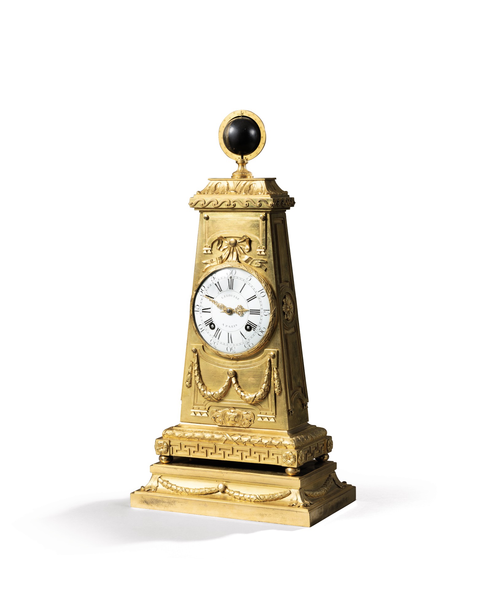 A late Louis XV ormolu mantel clock, the movement by Francois Leloutre ...