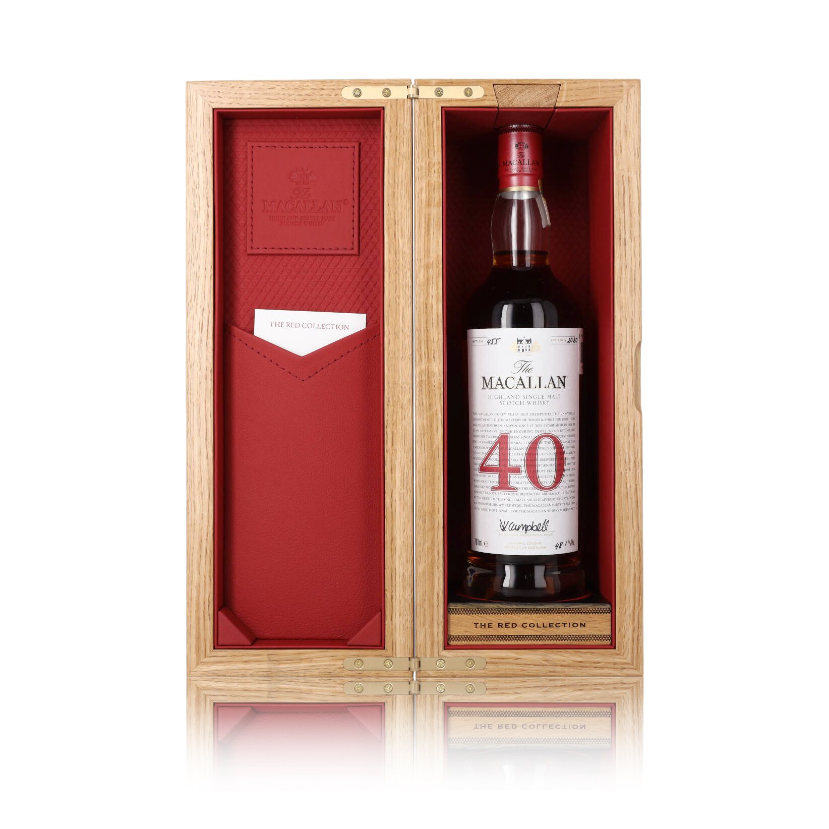The Macallan The Red Collection 40 Year Old 48.1 abv NV (1 BT70 ...