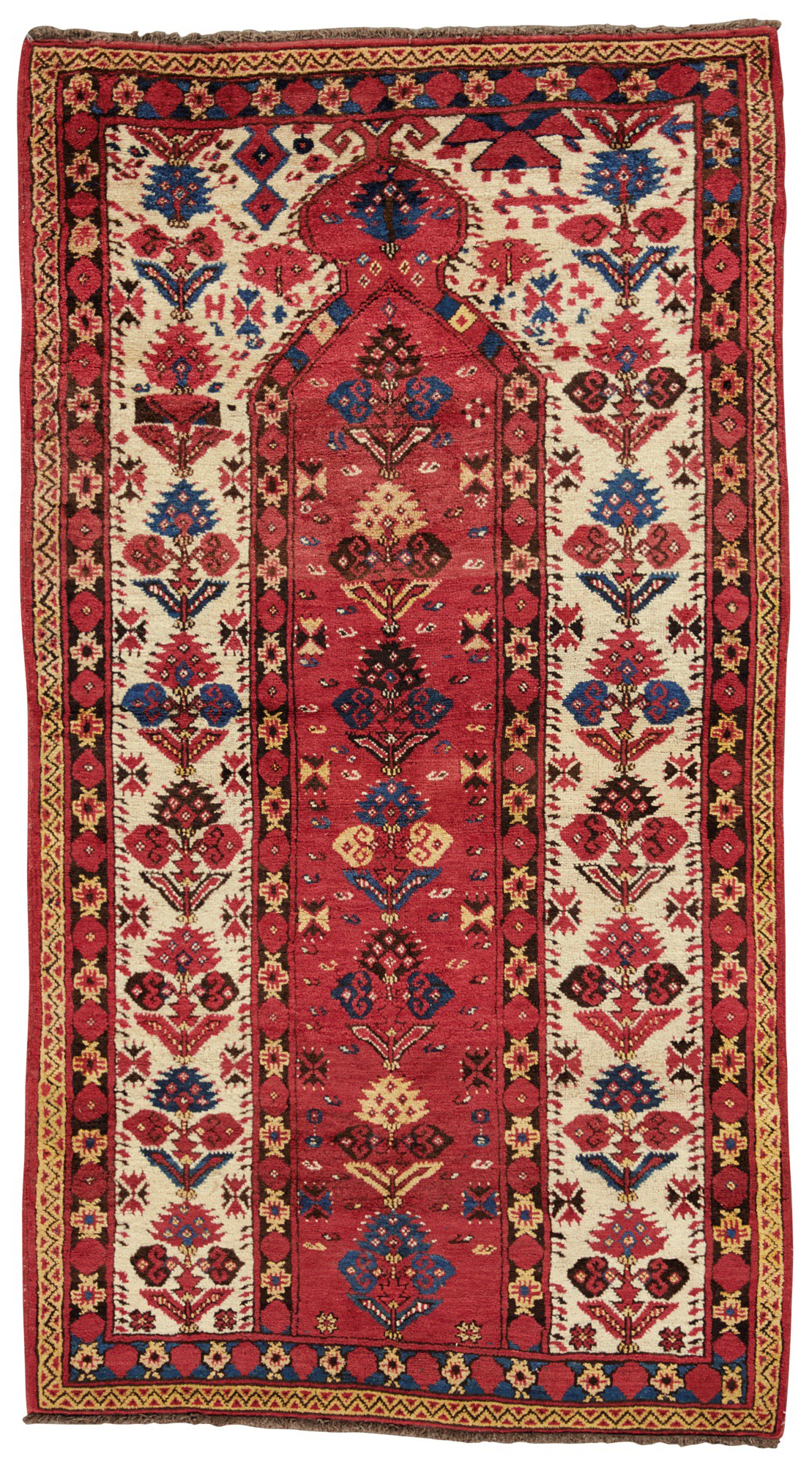 A BESHIR PRAYER RUG, MIDDLE AMU DARYA REGION, TURKESTAN | Arts of the ...