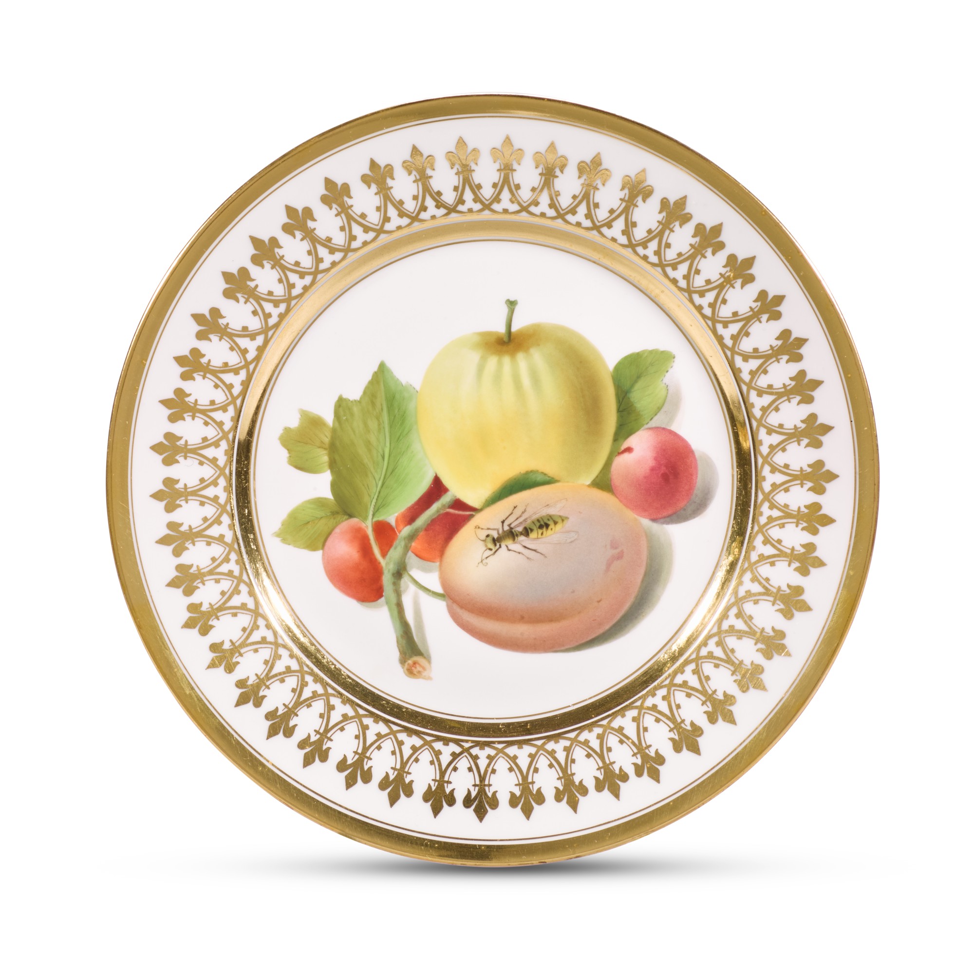 Six Nymphenburg fruit decorated plates, first quarter 20th century ...