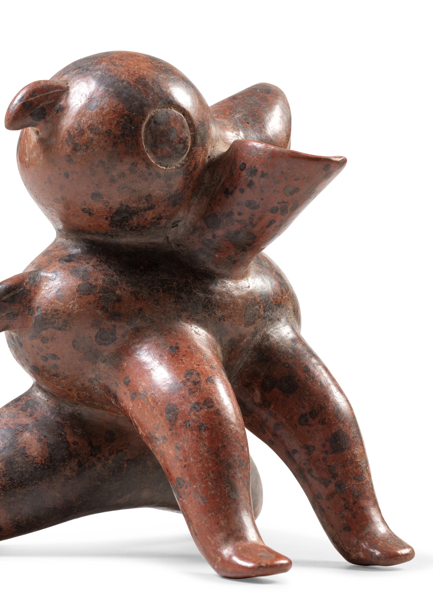 Reclinatorio figurant un oiseau, Colima, Mexique, Protoclassique, 100 ...