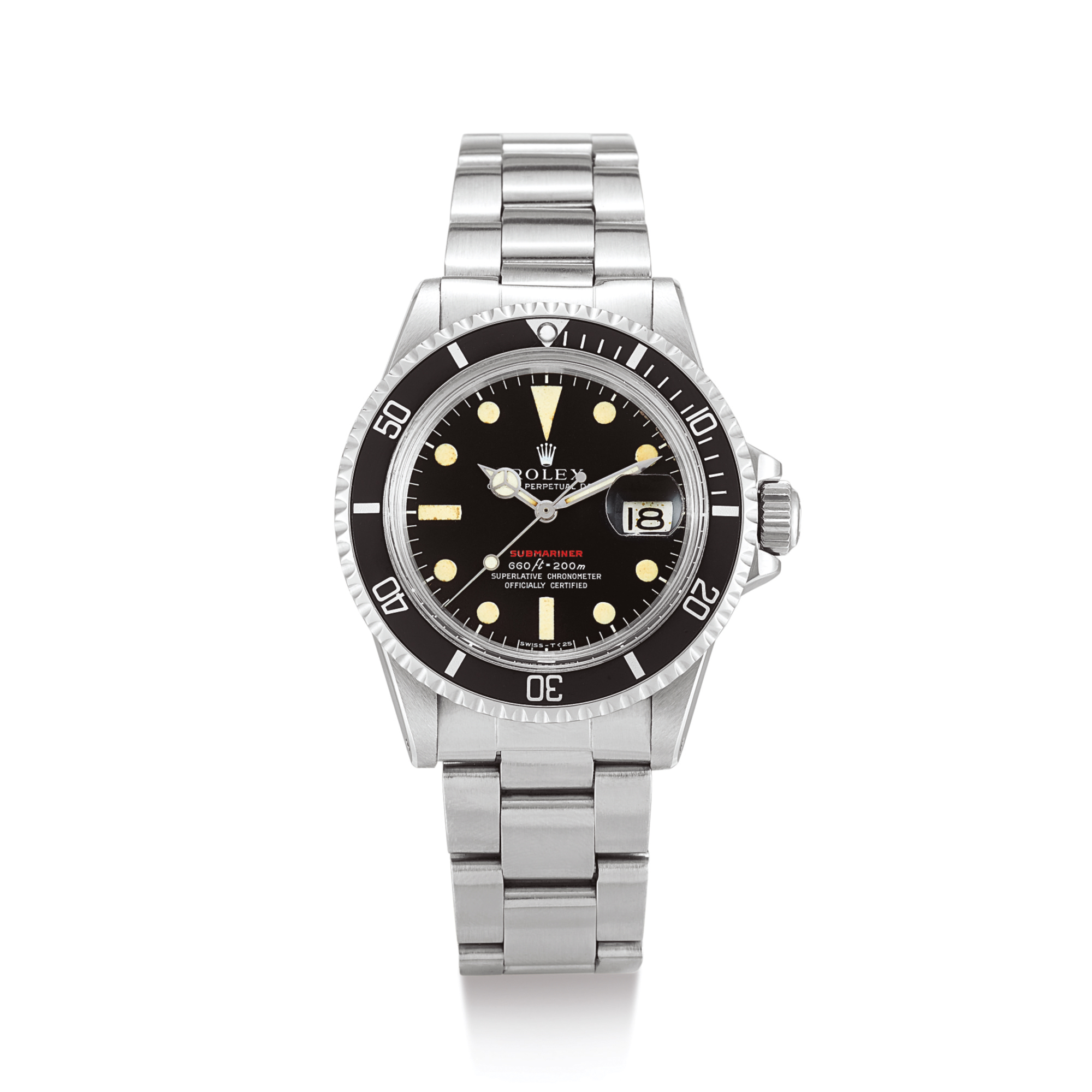 ROLEX | "SINGLE RED" SUBMARINER, REFERENCE 1680 A STAINLESS STEEL ...