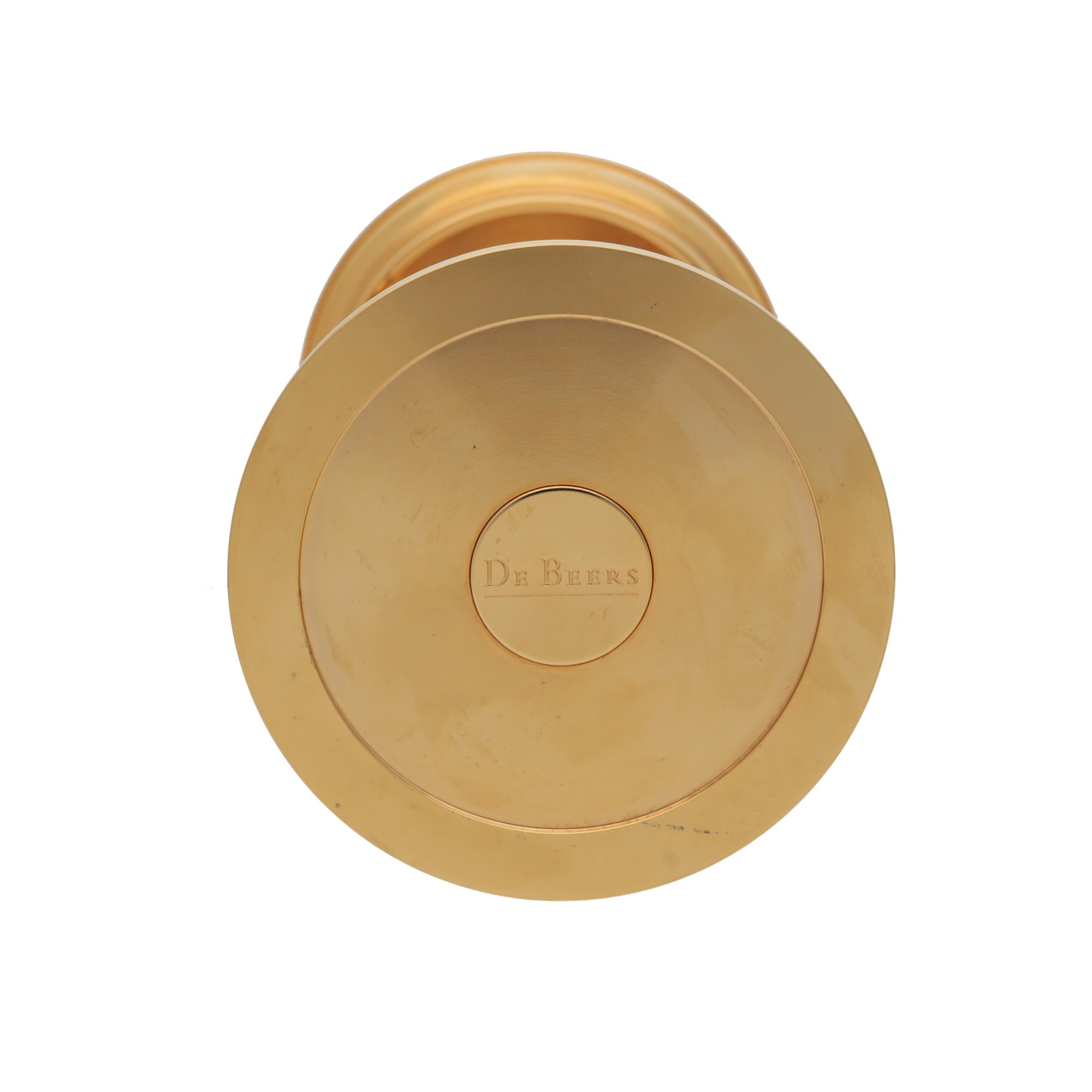 DE BEERS | GOLD-PLATED HOURGLASS WITH FLOATING DIAMONDS CIRCA 2000 ...