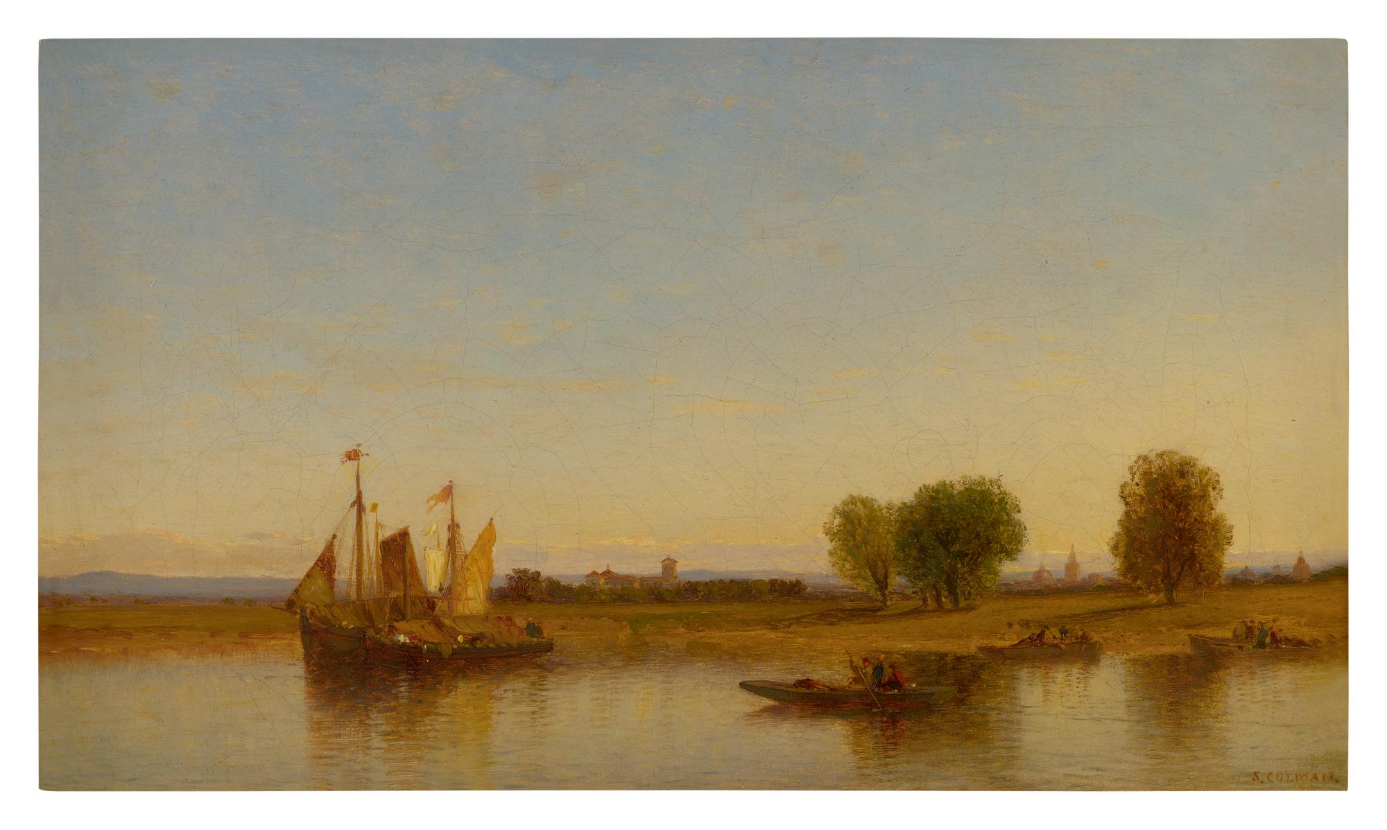 SAMUEL COLMAN | A RIVER IN ITALY | American Art Online | 2020 | Sotheby's