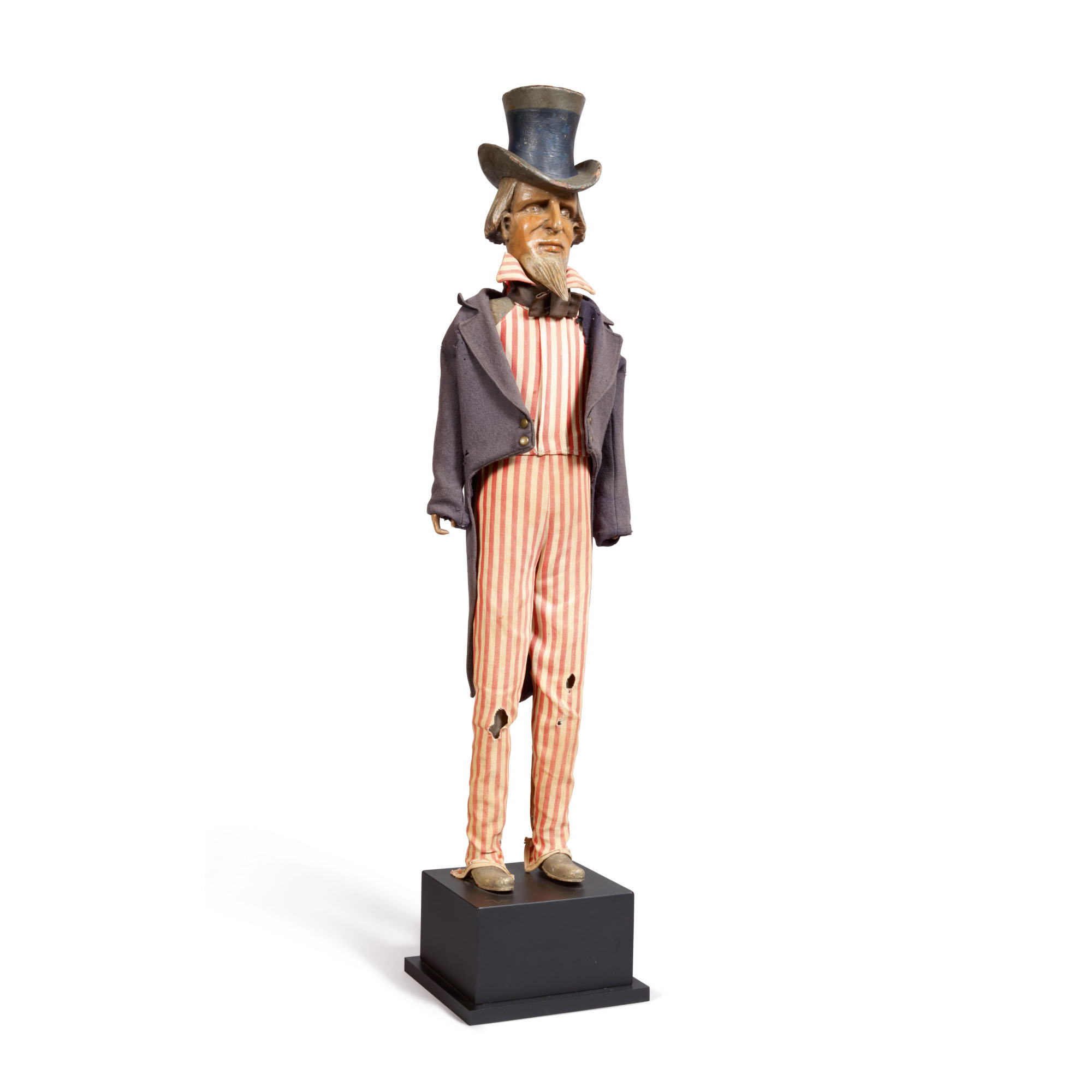 VERY RARE STANDING ARTICULATED FIGURE OF UNCLE SAM, ATTRIBUTED TO ...