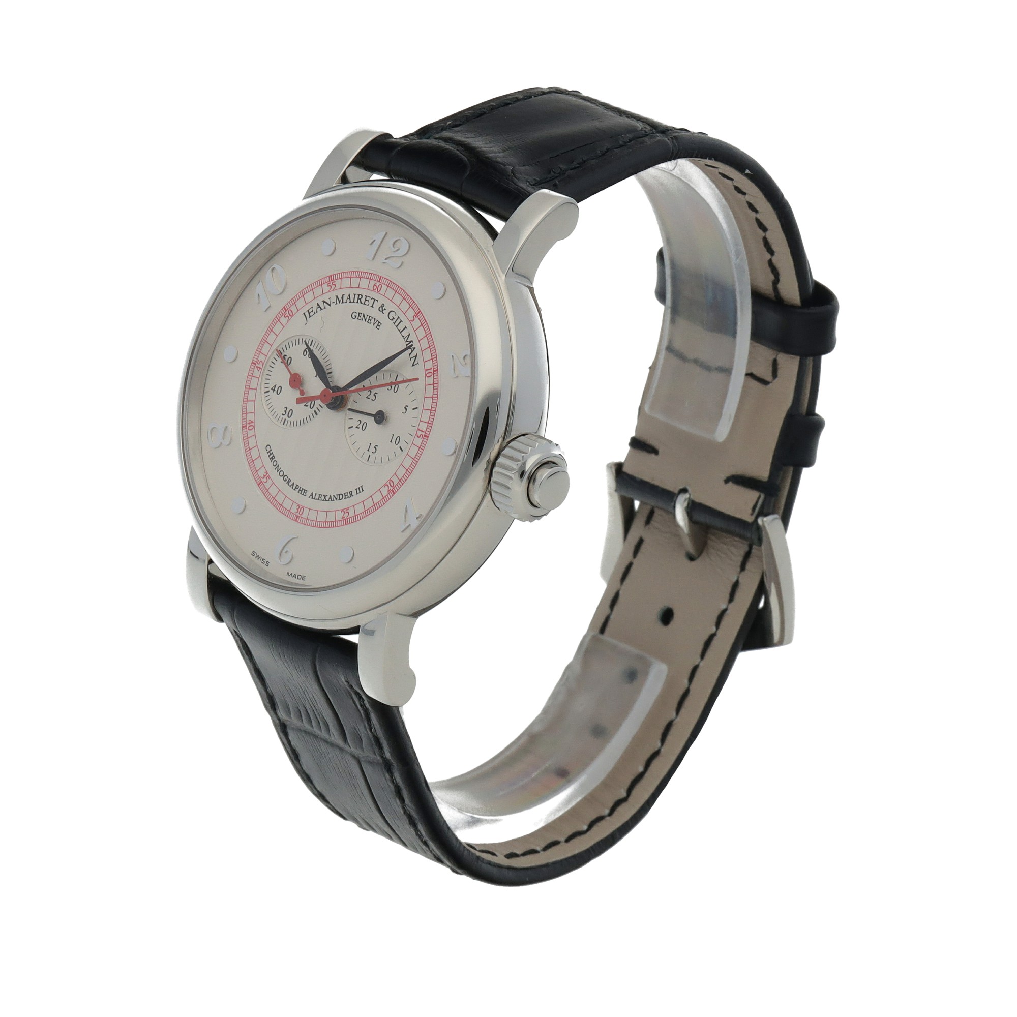 Alexandre III Limited edition stainless steel single button chronograph ...