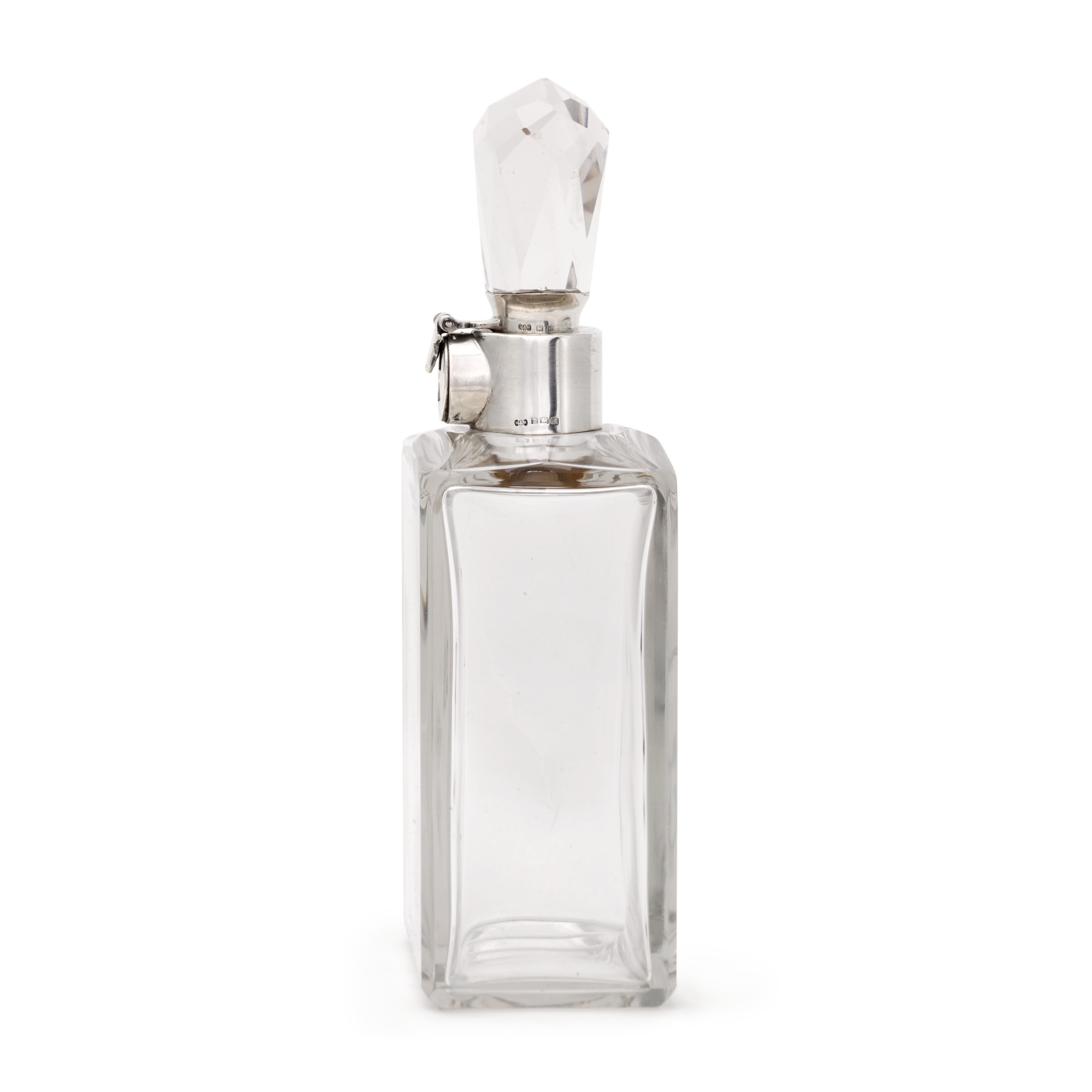 A silver-mounted lockable decanter, Hukin & Heath, Birmingham, 1929 ...