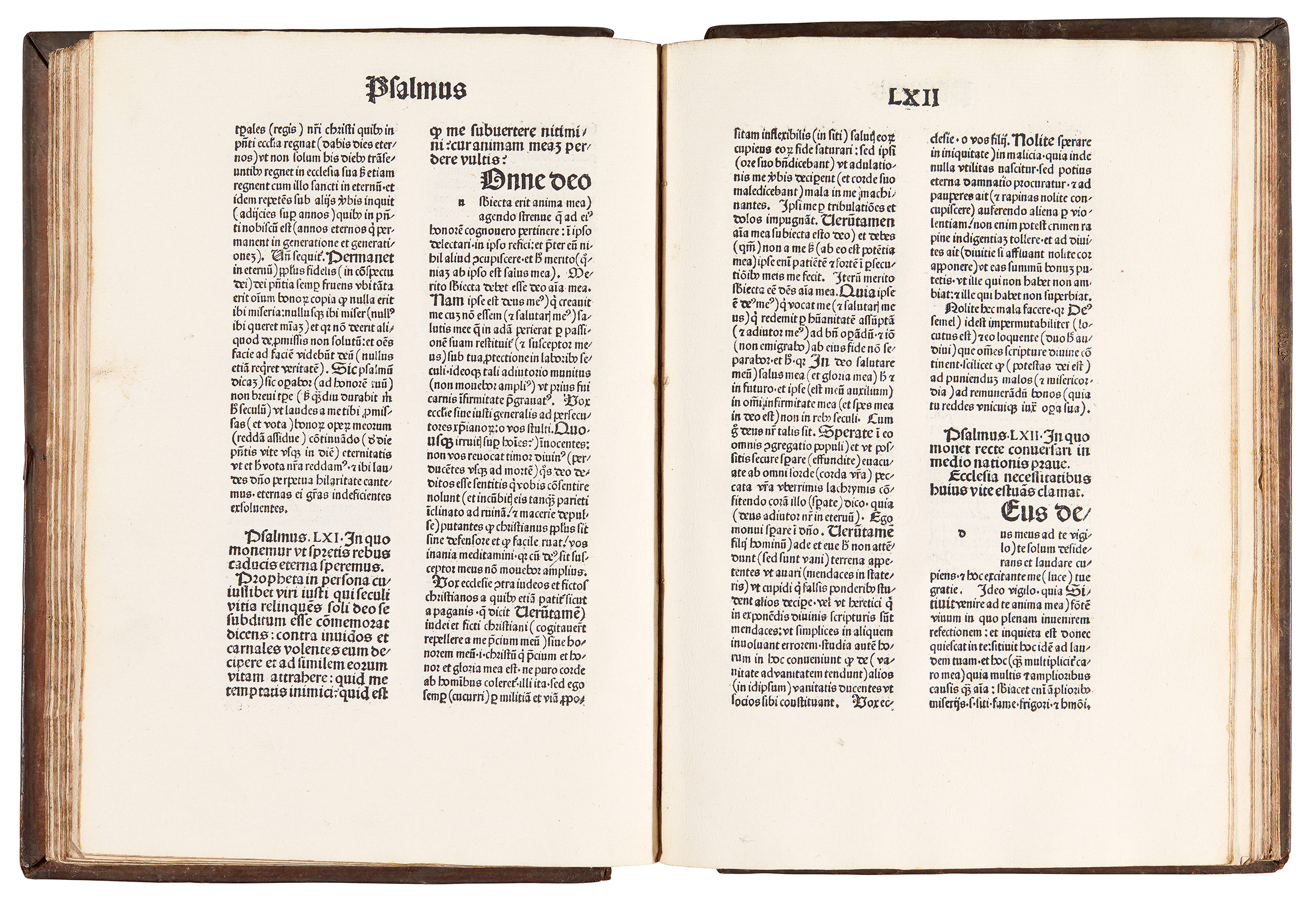 Turrecremata, Expositio super toto psalterio, [Basel, not after 1482 ...