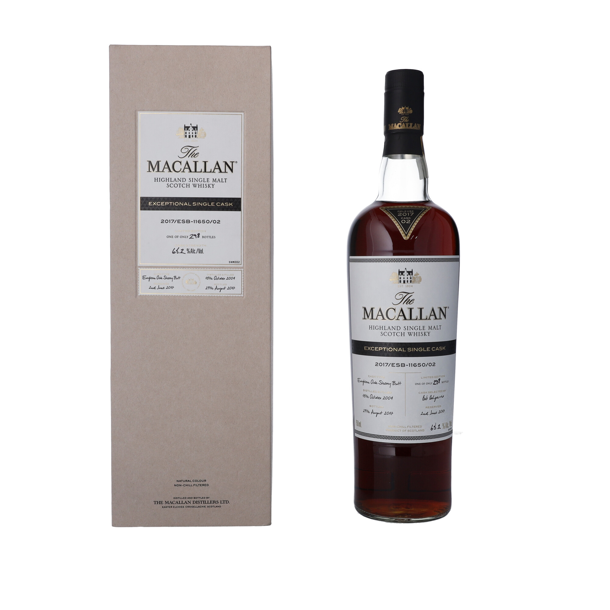 The Macallan Exceptional Single Cask 2017/ESB-11650/02 65.2 abv 2004 (1 ...