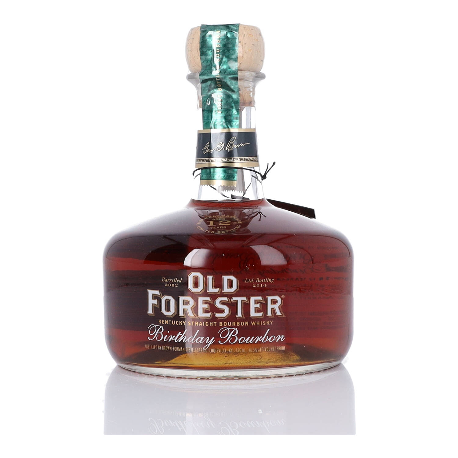 Old Forester 12 Year Old Birthday Bourbon 97 Proof 2002 (1 BT 75cl ...