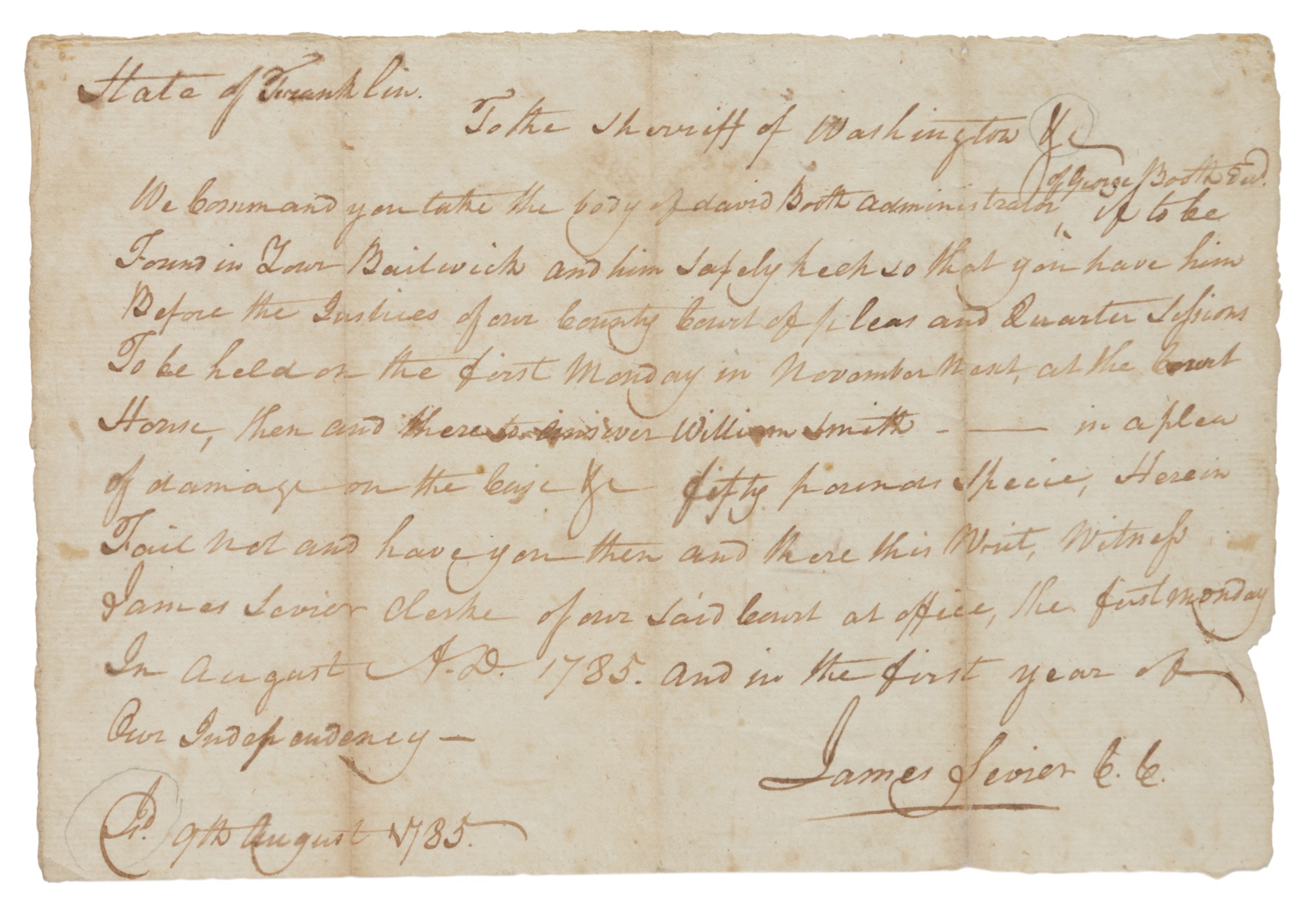 The Watauga Association | The early settlement of Tennessee | The ...