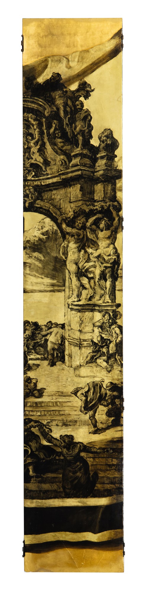 José María Sert (1874-1945) 'Vision de Naples' An eleven-leaf screen ...