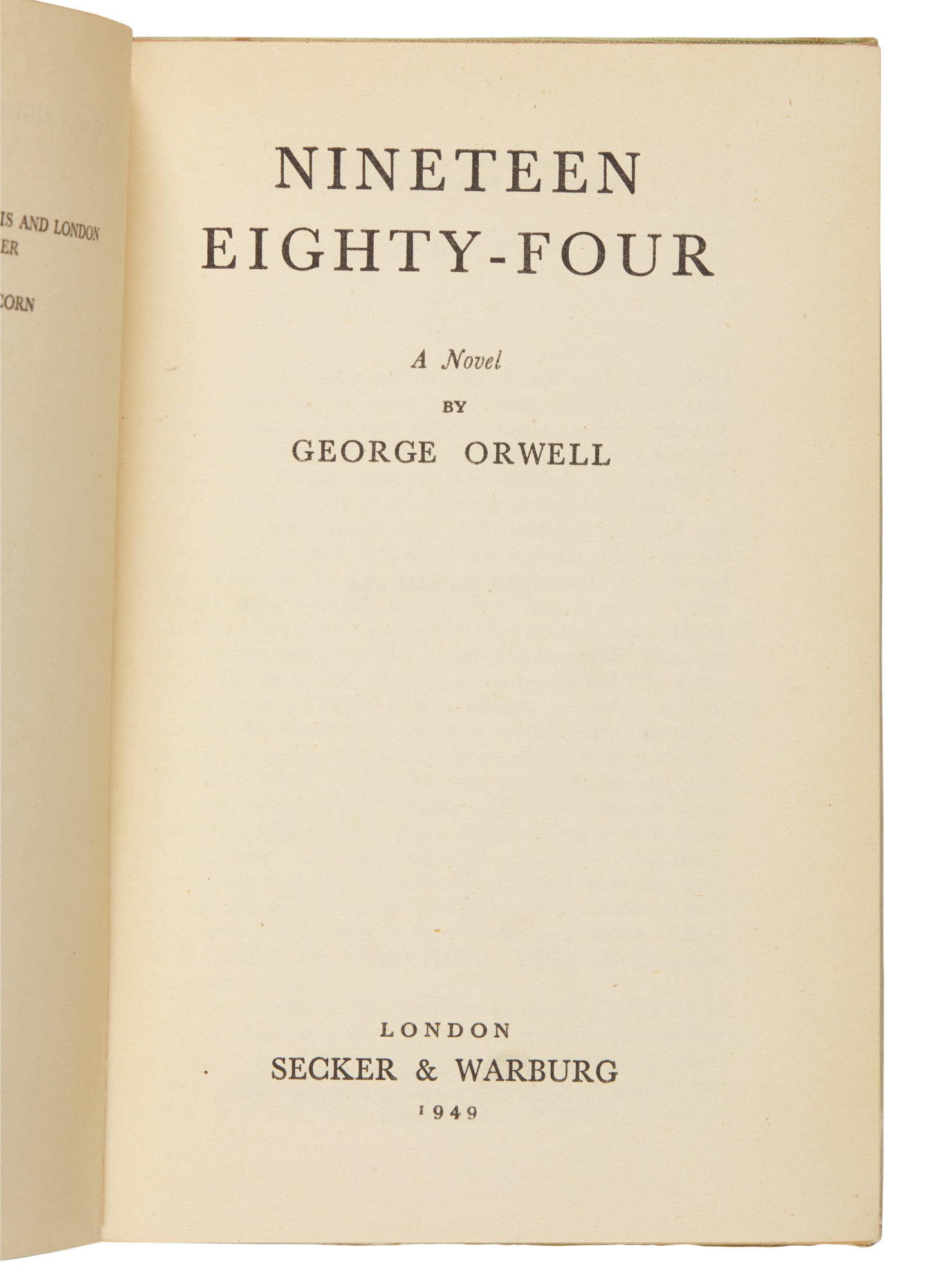 Orwell, Nineteen Eighty-Four, 1949 | English Literature, History ...