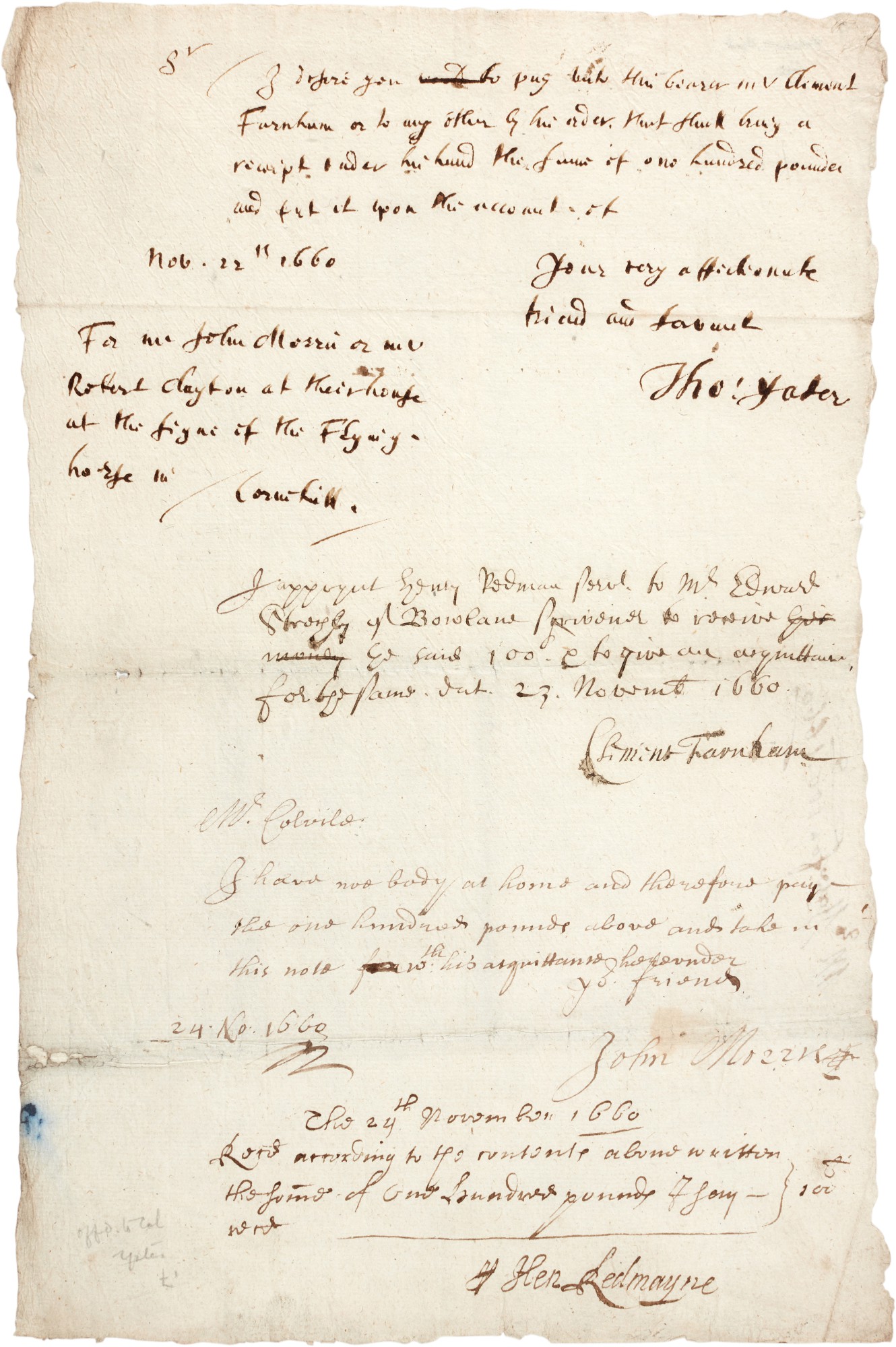 Financial History | Collection of 14 exceptionally early cheques, with ...