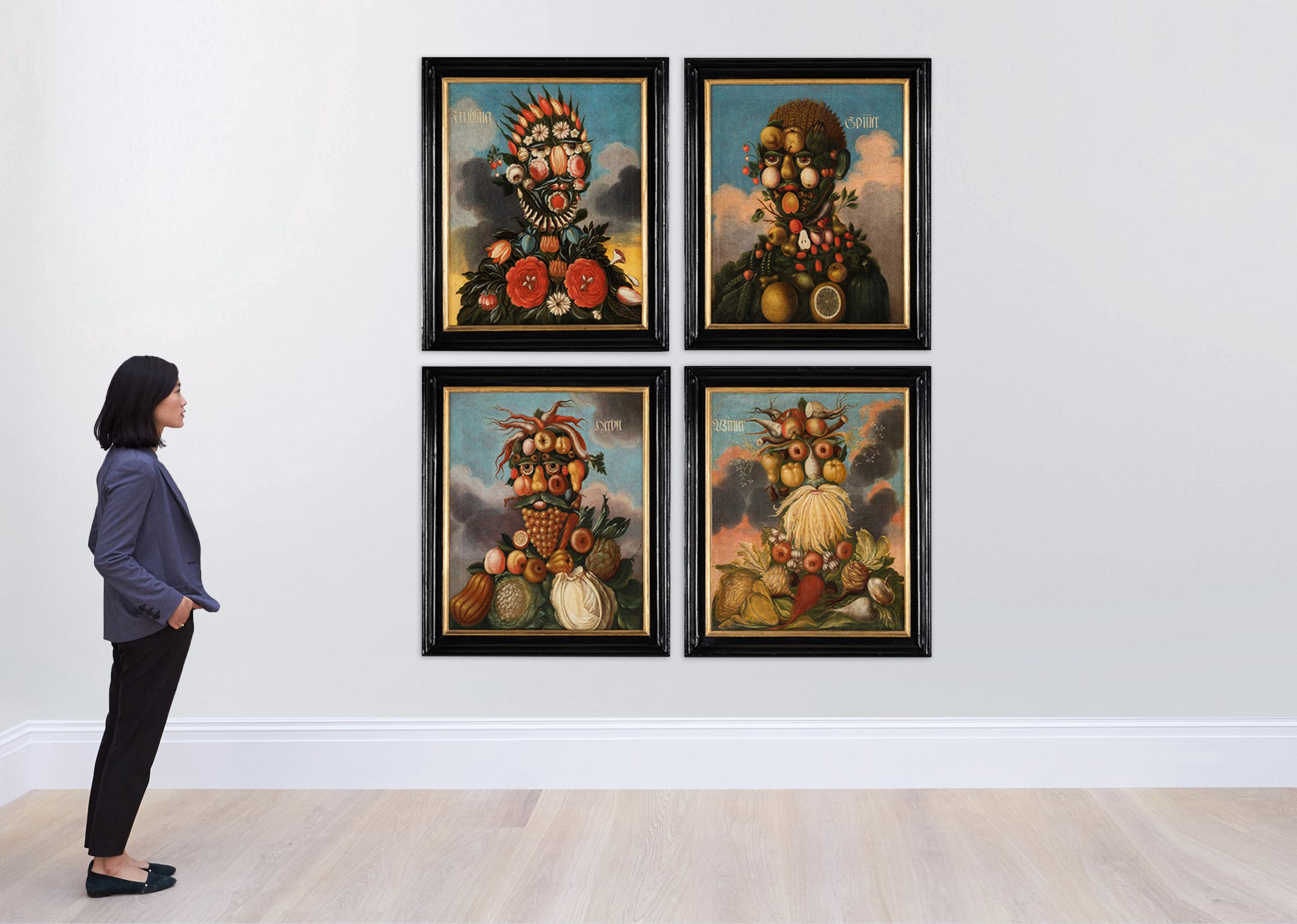 German School, circa 1800 | Allegories of the Four Seasons | Worlds ...