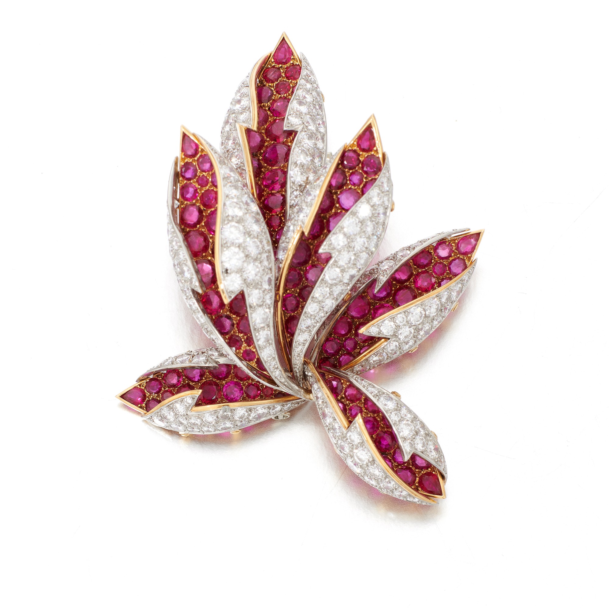 CARTIER | RUBY AND DIAMOND BROOCH (SPILLA IN RUBINI E DIAMANTI) | The ...