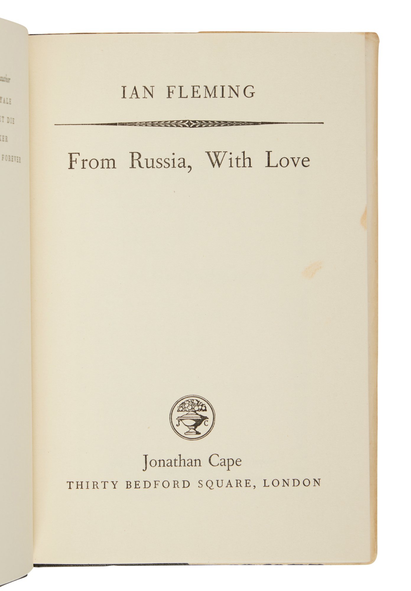 Fleming, Ian | Signed by the first Bond | Fine Books and Manuscripts ...