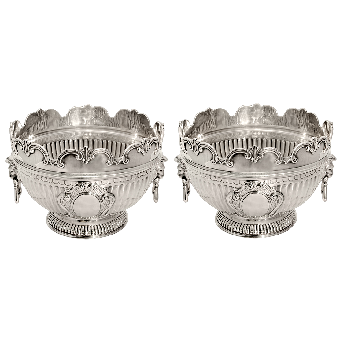 Goldsmiths & Silversmiths Company Antique English Silver Monteiths ...
